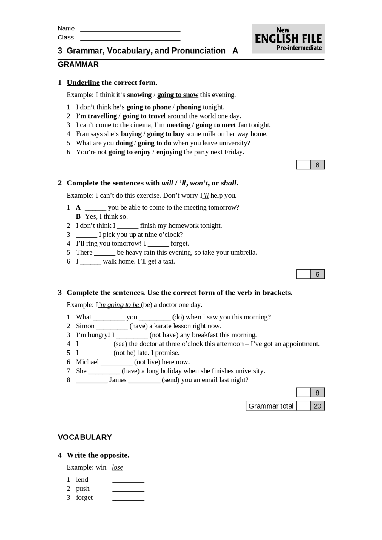 Boosting English Skills: Pre-Intermediate Grammar, Vocabulary, and ...