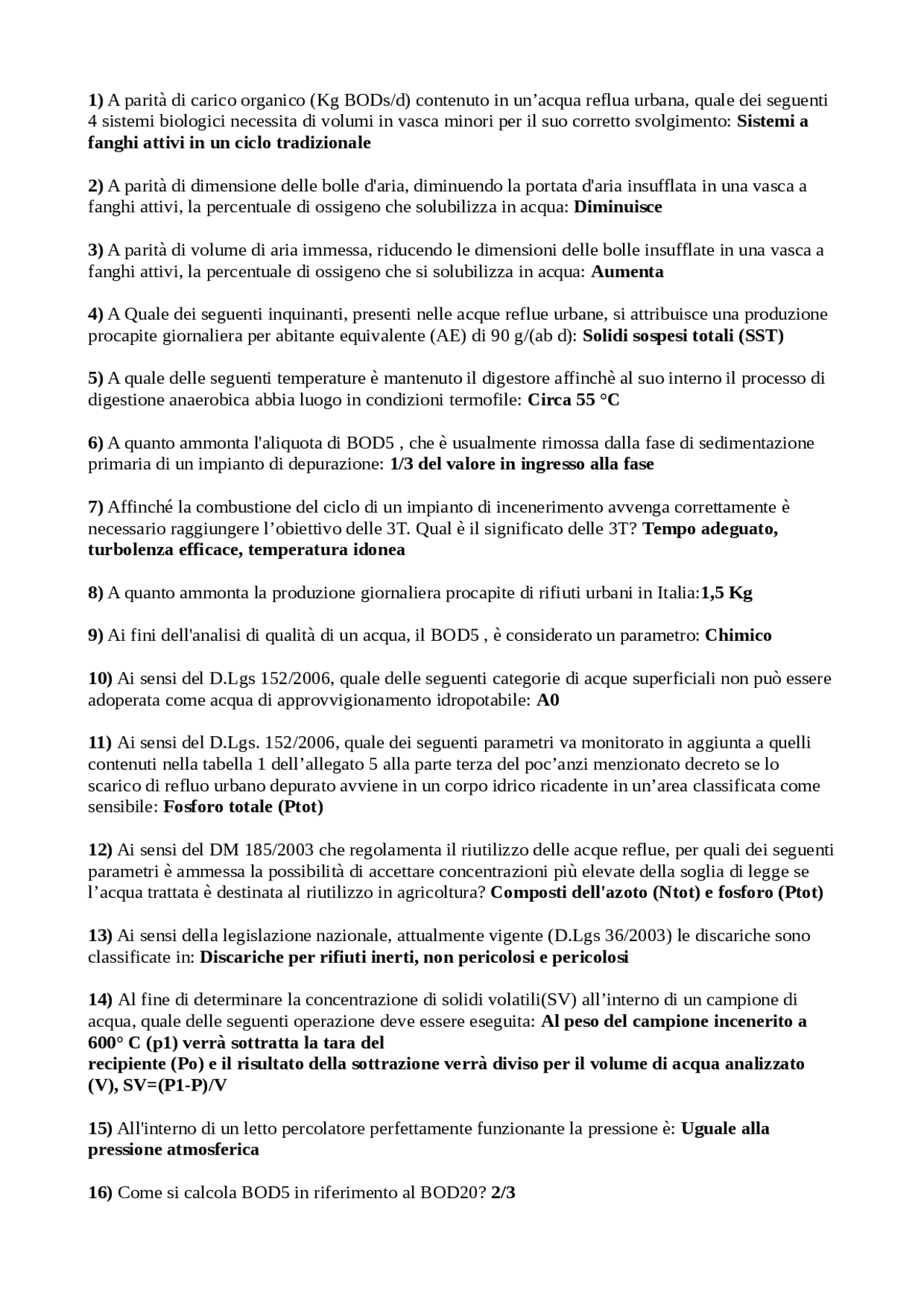 Ingegneria Ambientale Pdf Docsity