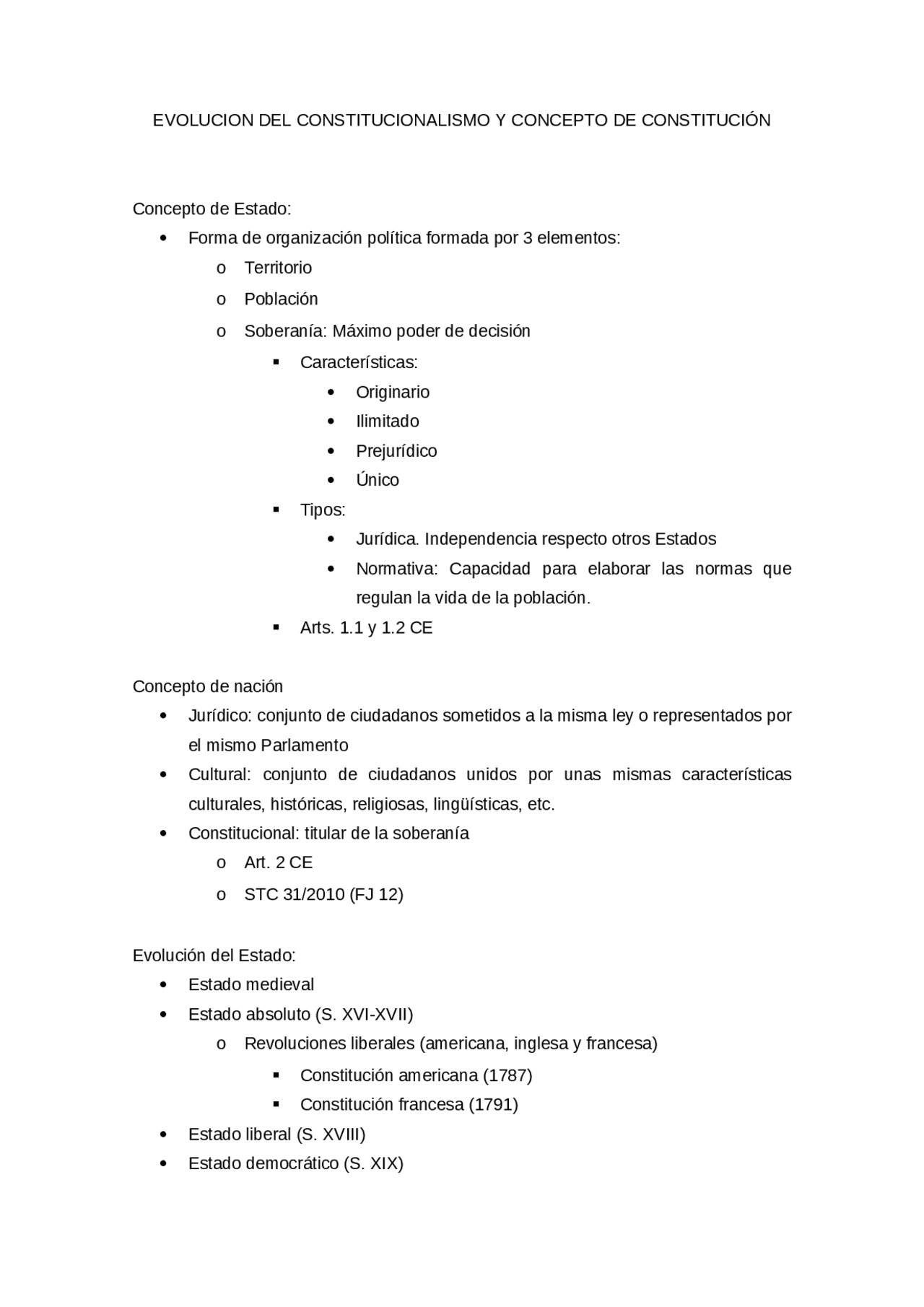 Apunts Constitucional 1r tema - Docsity
