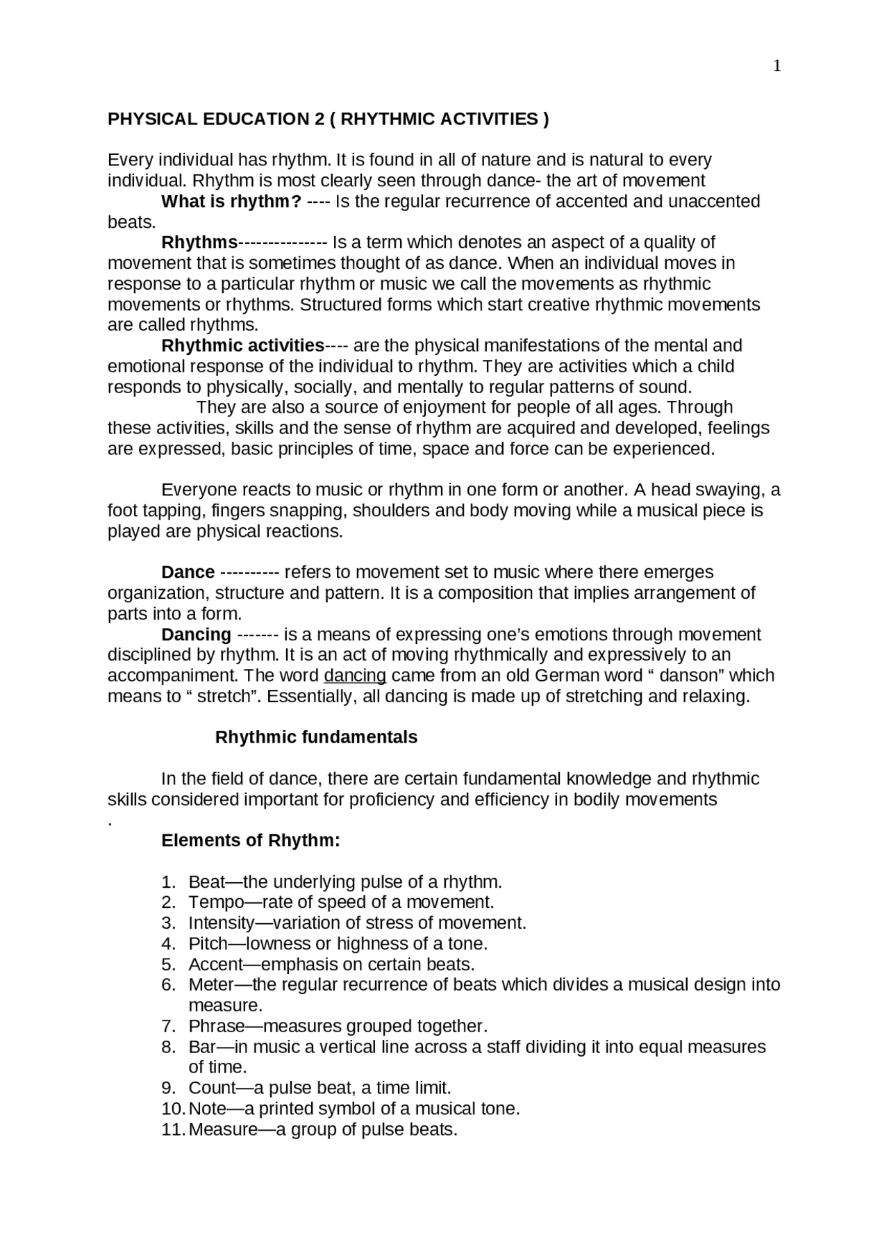 Rhythmic Activities In Physical Education 2 Docsity rhythmic-activities-in-physical-education-2-docsity