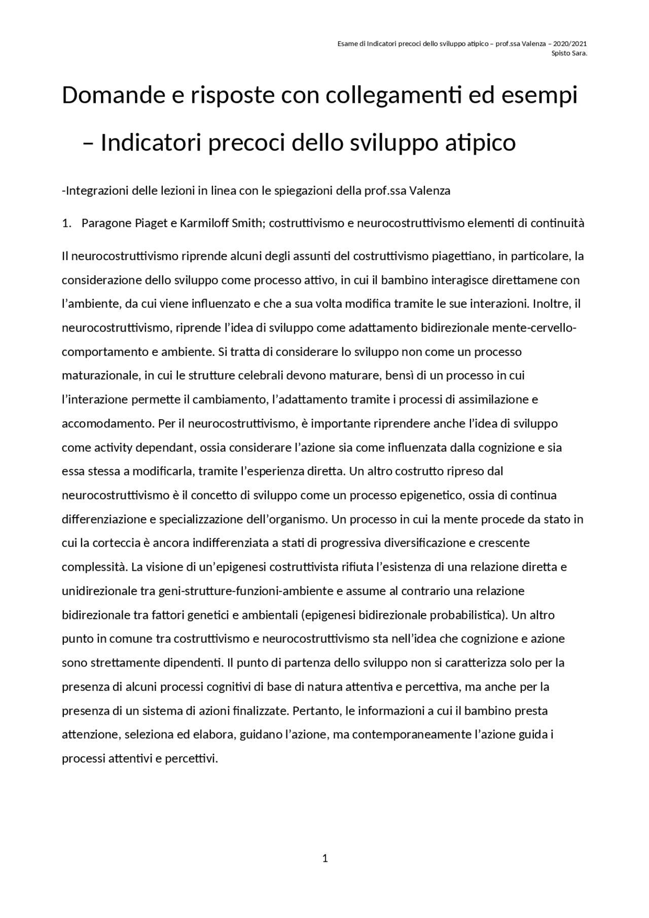 Domande E Risposte Dellesame Di Indicatori Precoci Dello Sviluppo