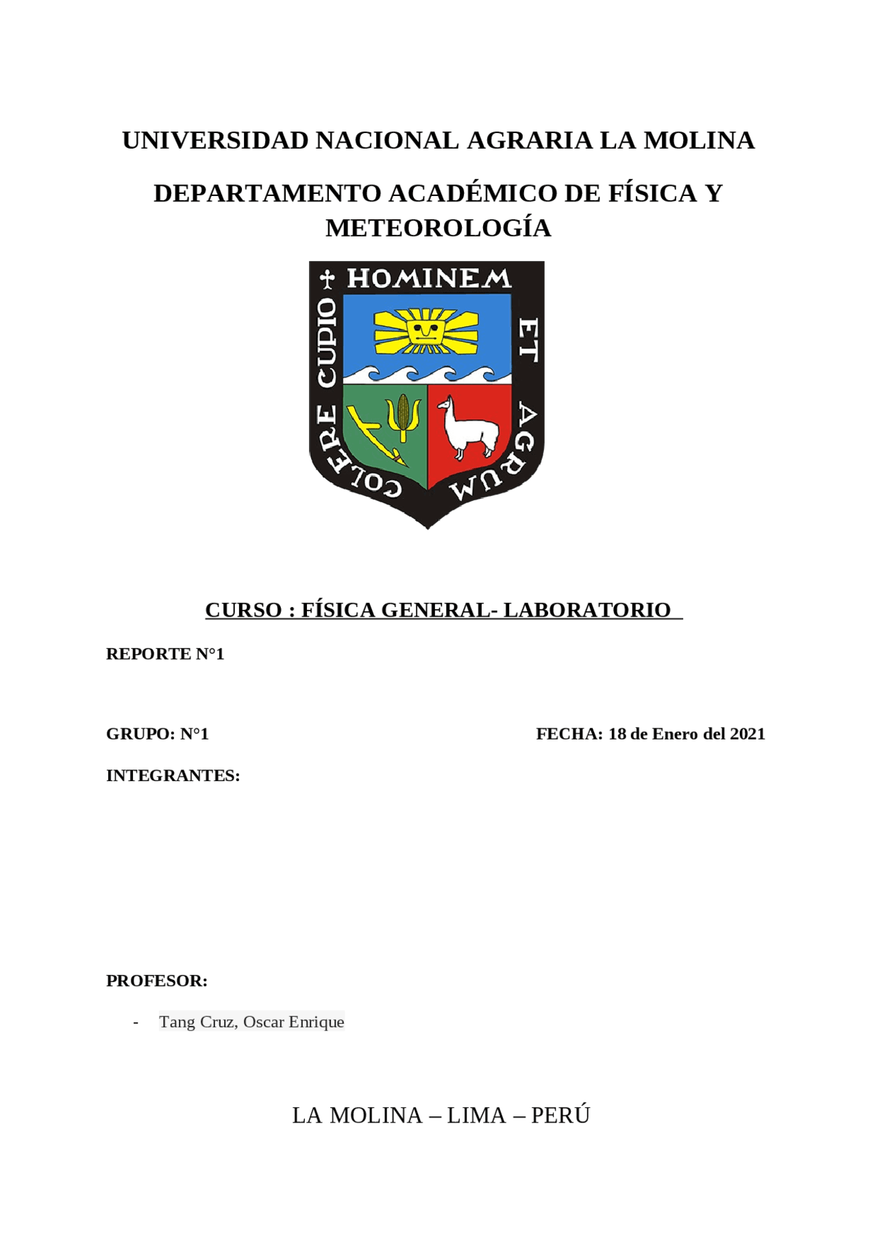 Reporte De TeorÍa De Errores Monografías Ensayos De Física Docsity