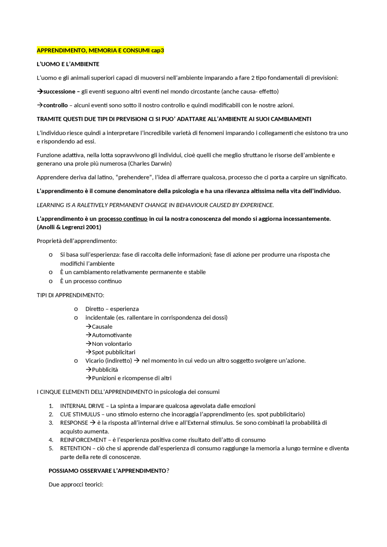 Neuromarketing Appunti Lezione Docsity