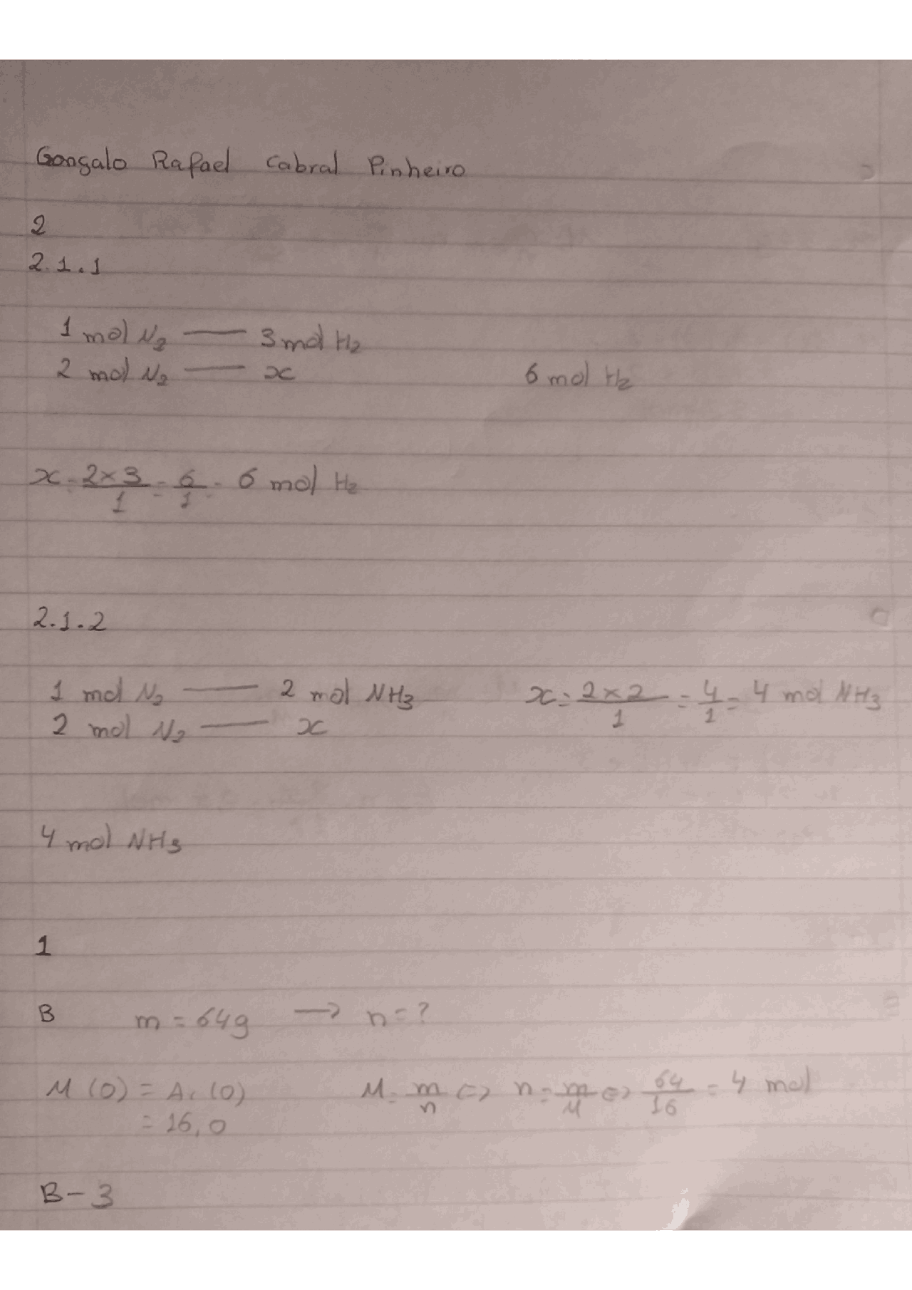 Exercícios De Físico Química Ejercicios Química Docsity