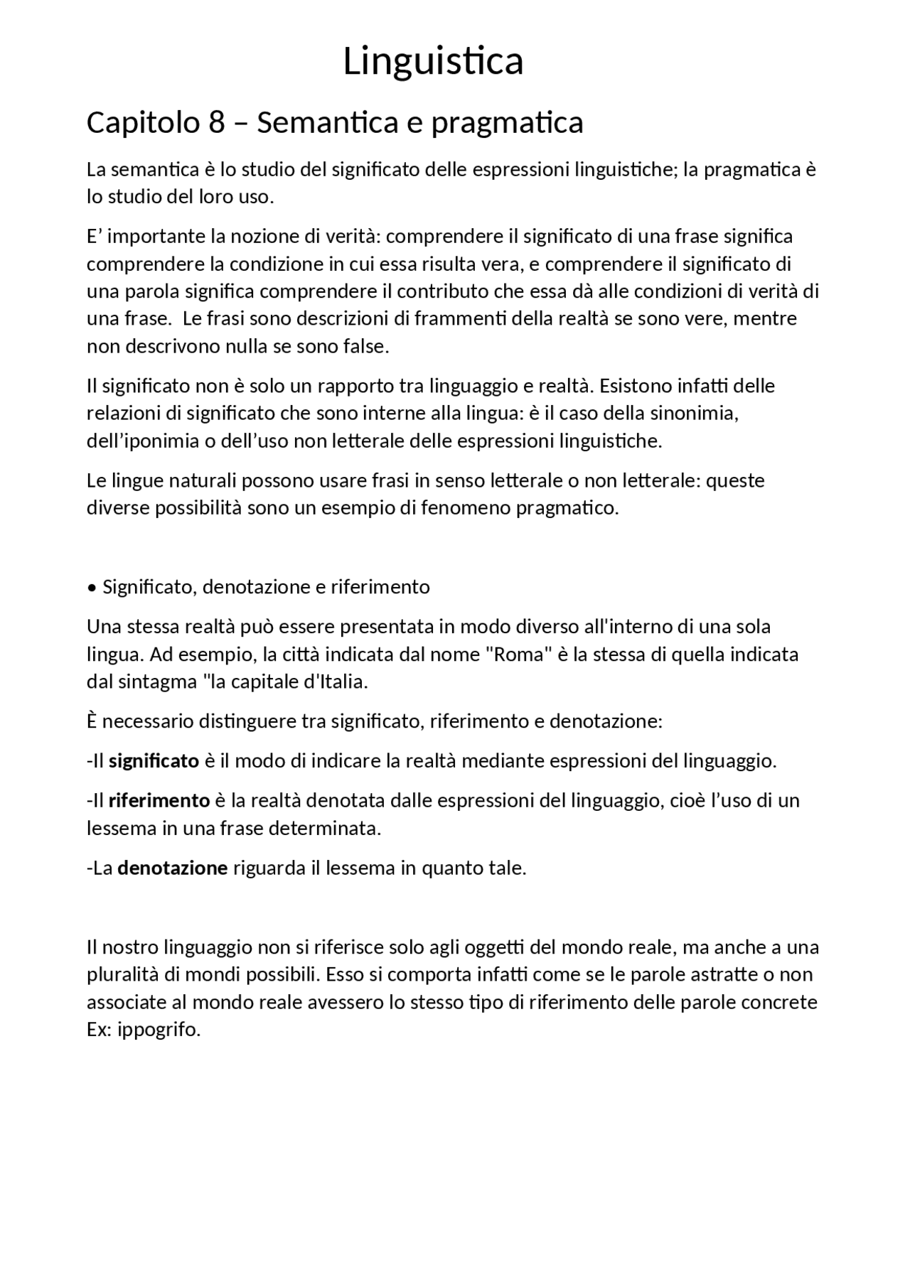 Riassunto Capitolo 8 Graffi Scalise Docsity