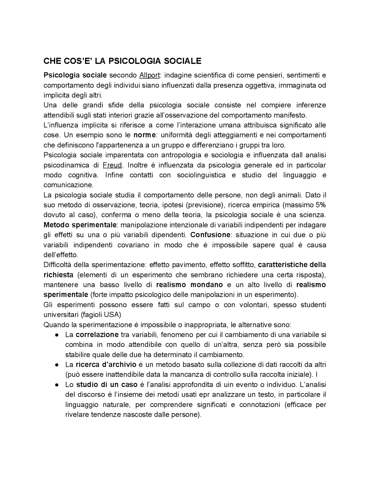 Psicologia Sociale Teorie E Applicazioni Hogg Vaughan Docsity