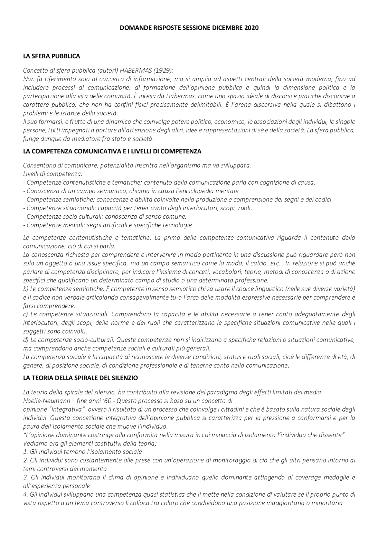 Domande E Risposte Complete Docsity