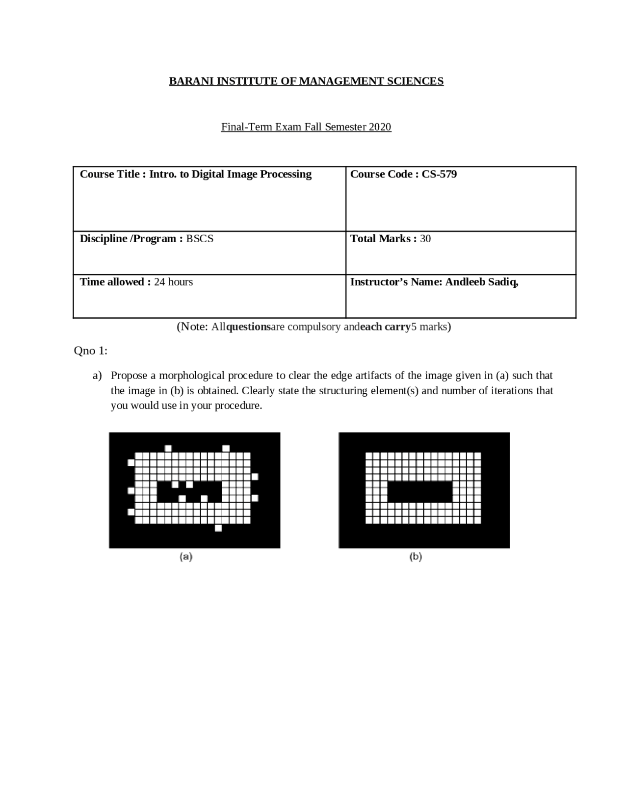 Digtal Image Processing Docsity