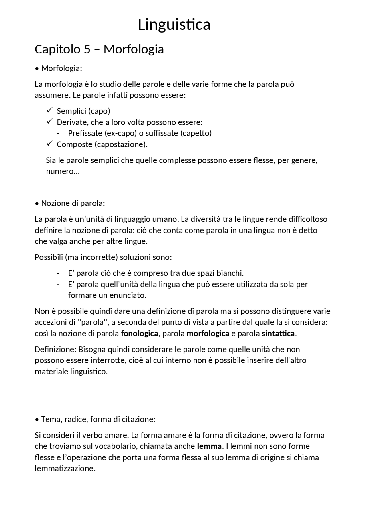 Riassunto Capitolo 5 Graffi Scalise Docsity