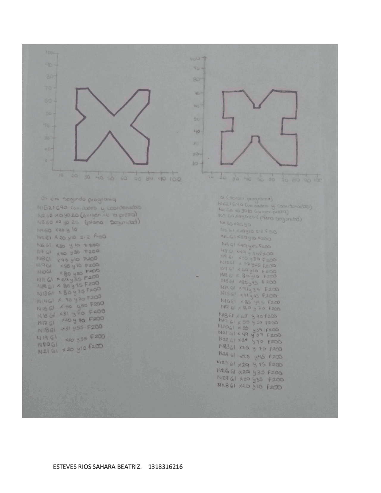 Dibujo códigos para CNC | Ejercicios de Ingeniería de Dibujo y Gráficos ...