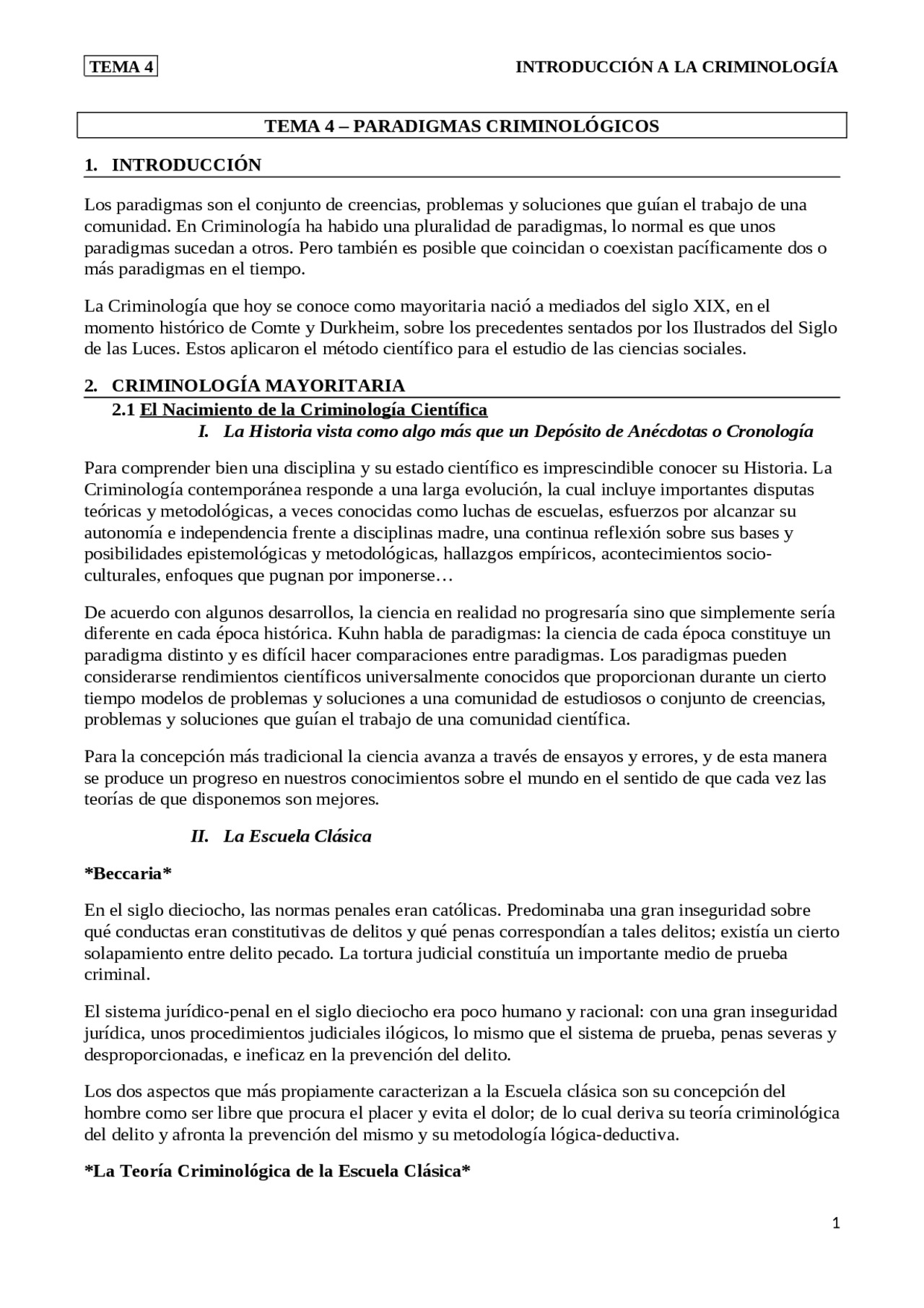 Tema 4 Apuntes Crimonología Uned Docsity