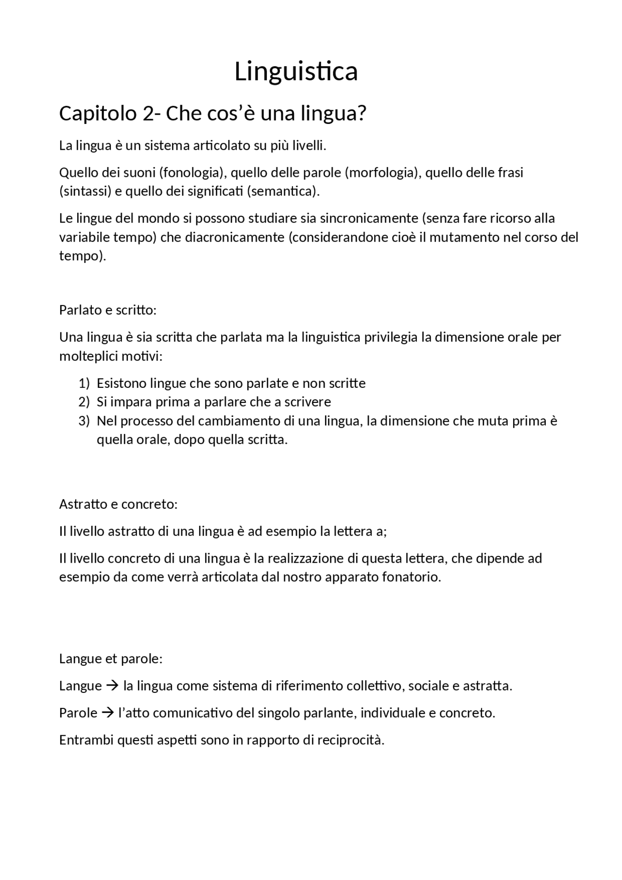 Riassunto Capitolo 2 Graffi Scalise Docsity