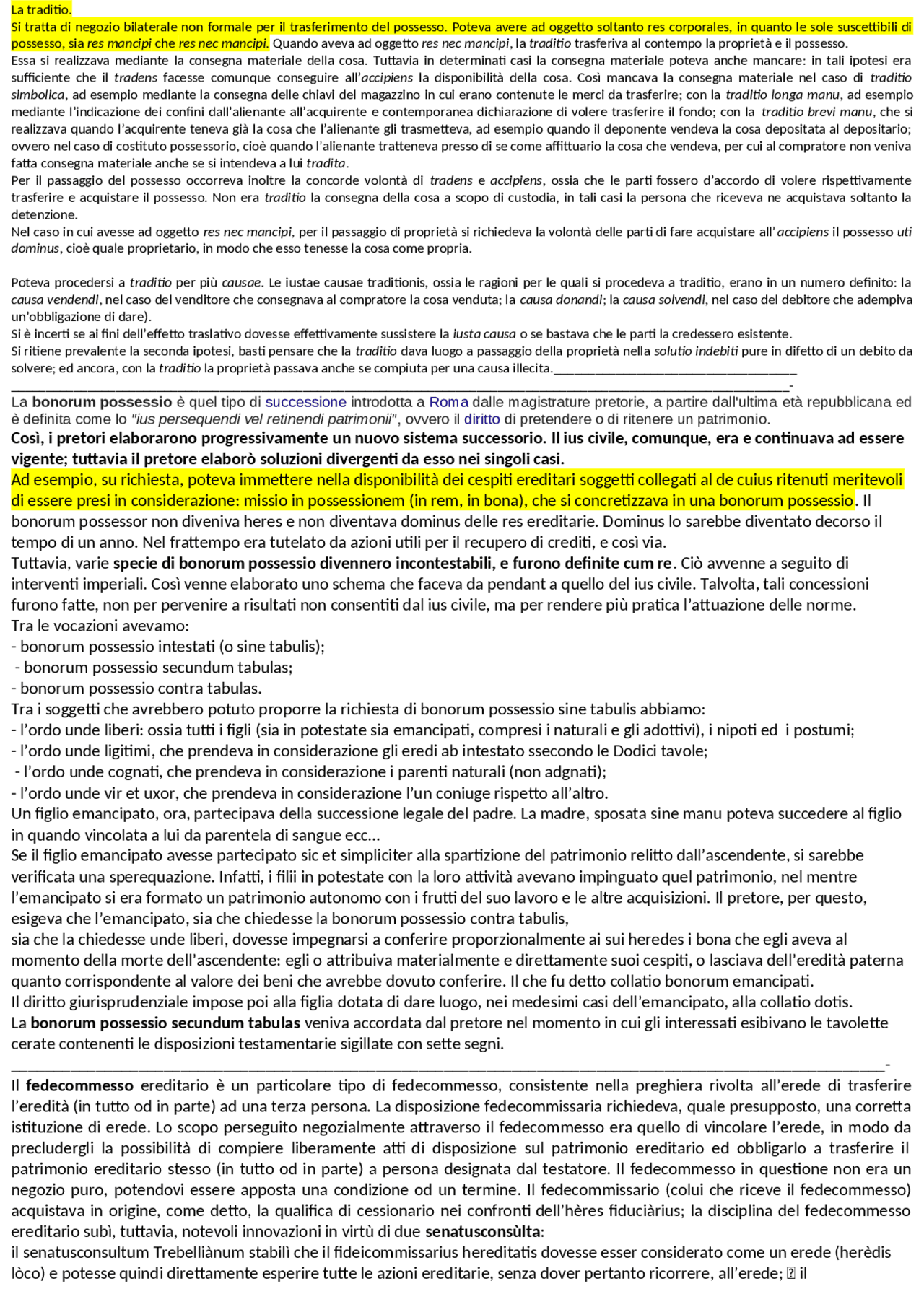 Diritto Romano Storia Docsity