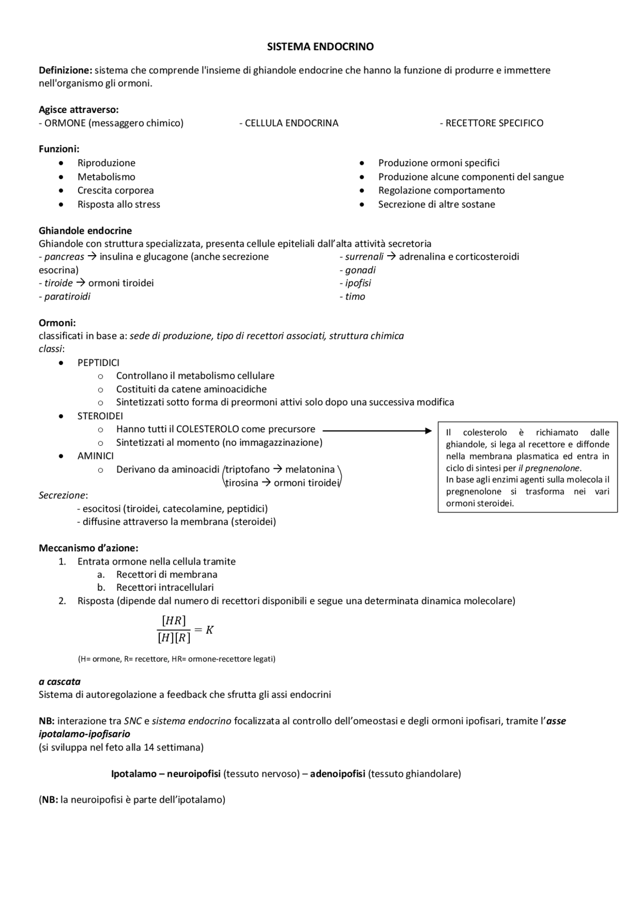 Sistema Endocrino Completo Docsity