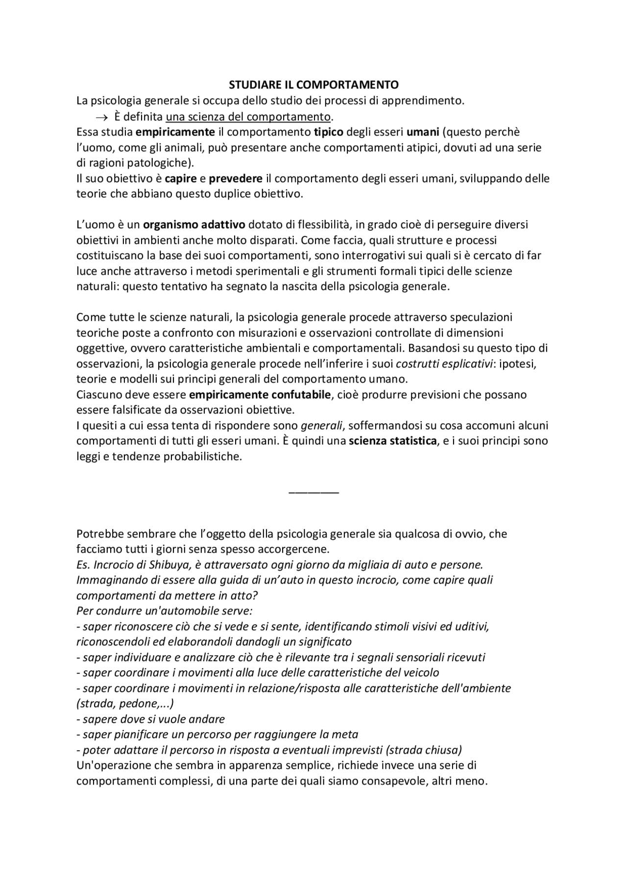 Apprendimento Pensiero E Decisione Appunti Completi Con Manuale Docsity