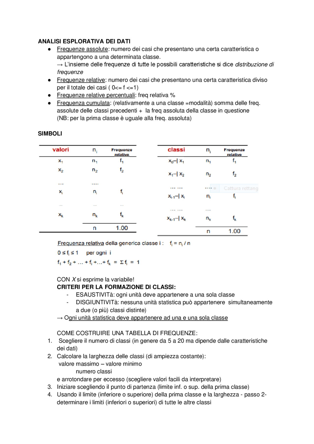 Statistica Analisi Esplorativa Dati E Indicatori Docsity