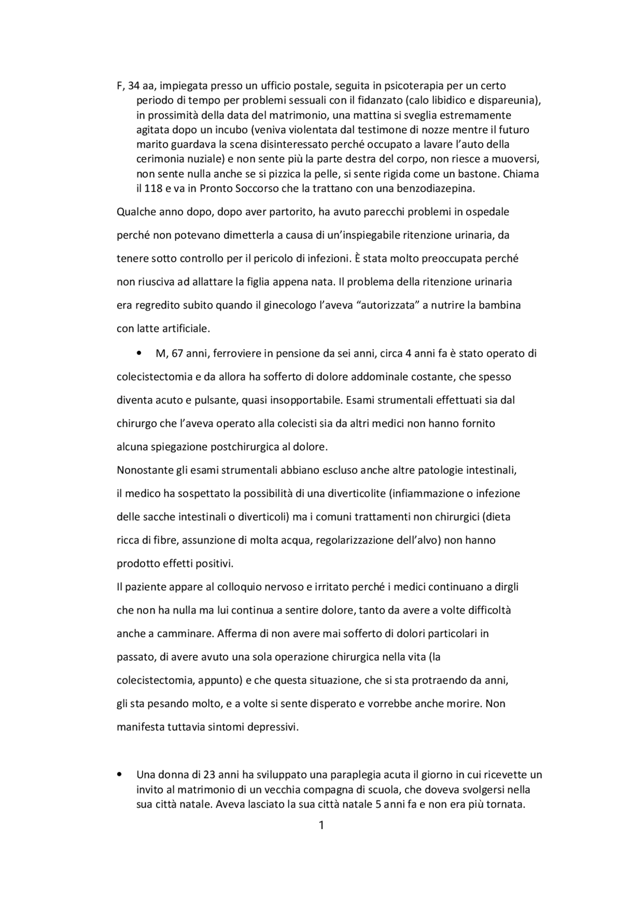 Riassunto Di Psicosomatica Profporcelli Docsity