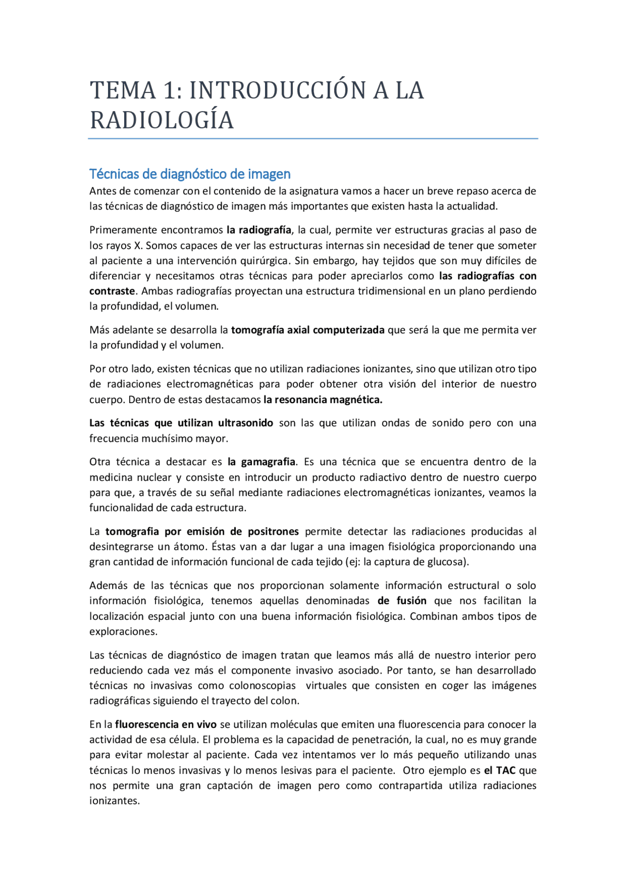 Radiologia Resumenes Resúmenes De Radiología Docsity