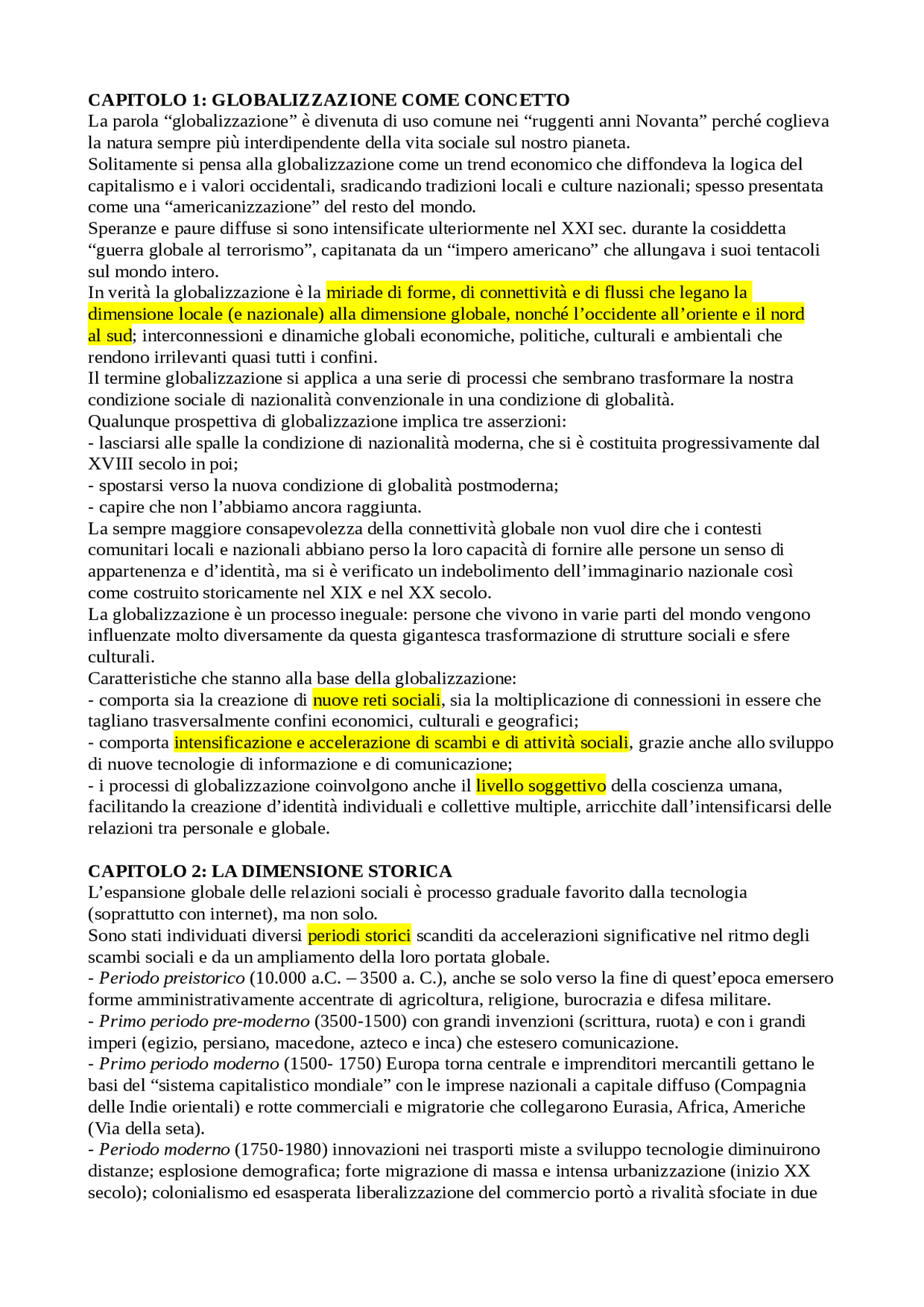 M Steger La Globalizzazione Dispense Di Storia Docsity