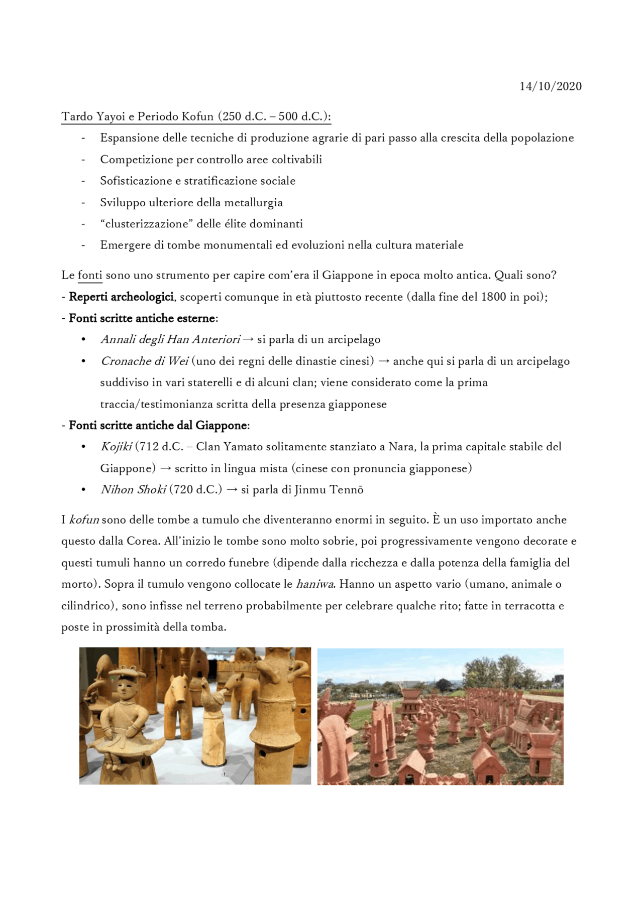 Storia Del Giappone Lezione 3 20202021 Docsity