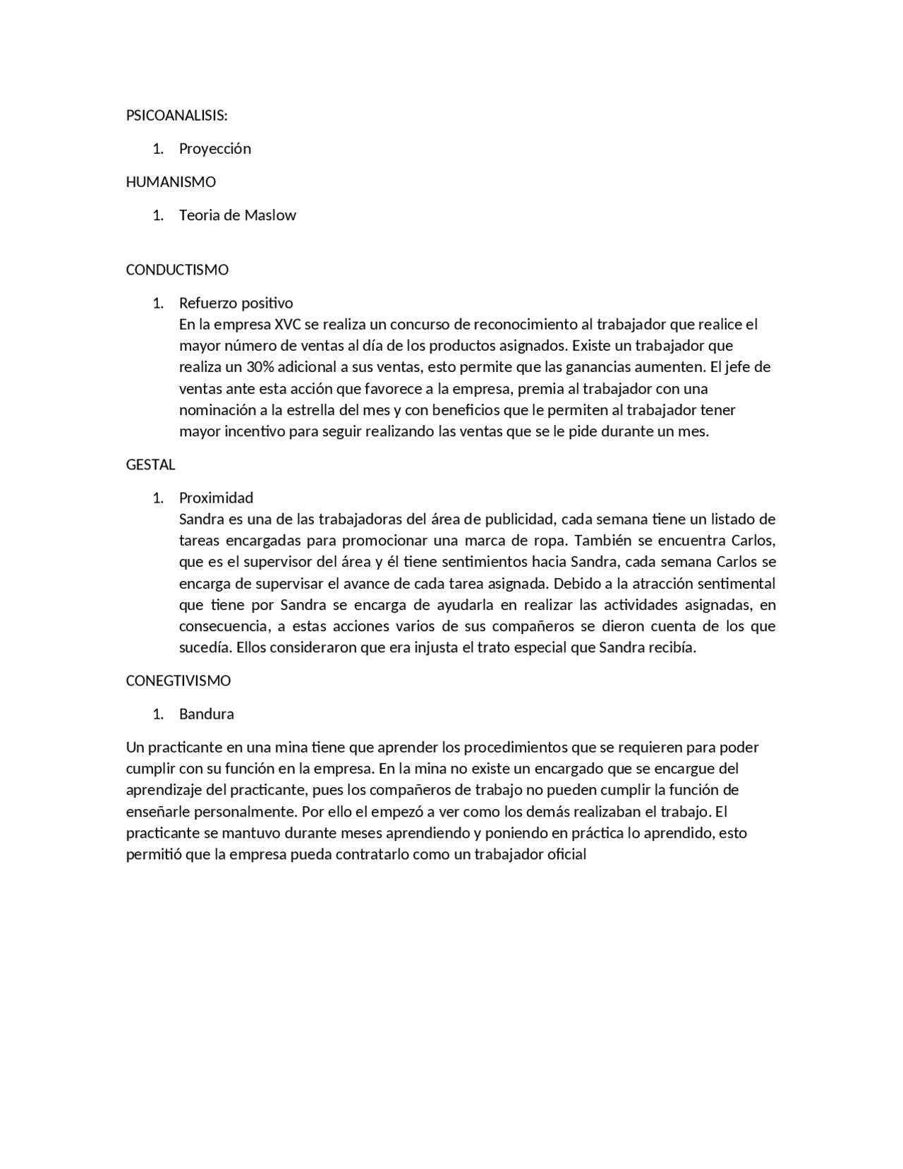 Informe Psicológico Sobre La Psicopatologia Docsity