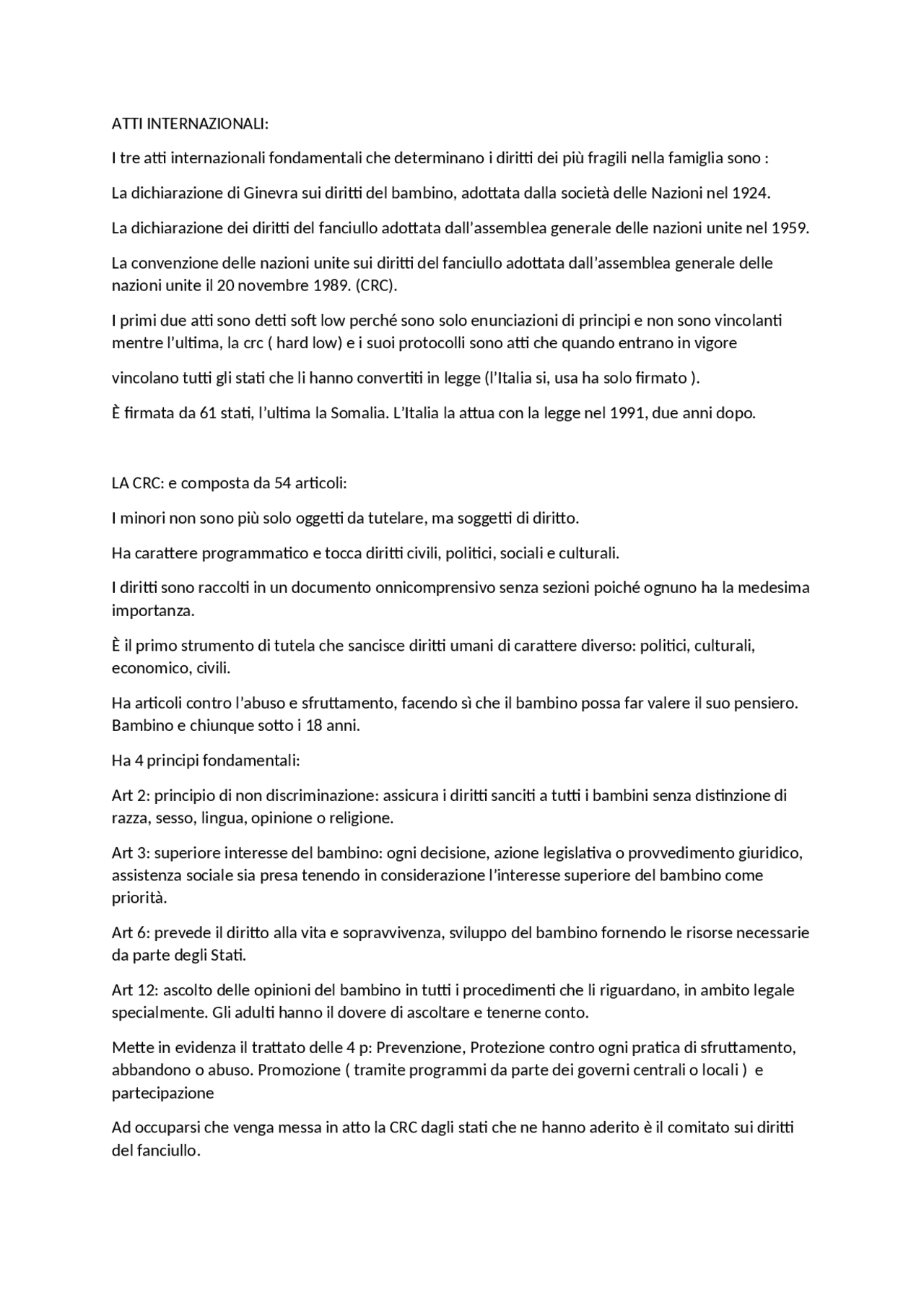 Diritto Minorile E Di Famiglia Appunti Di Diritto Docsity