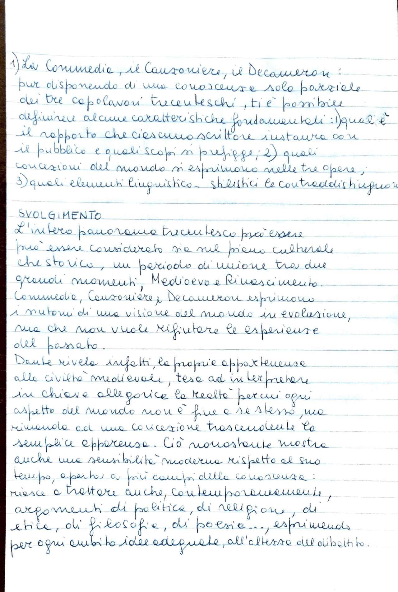 Decameron Appunti Di Lezione Docsity