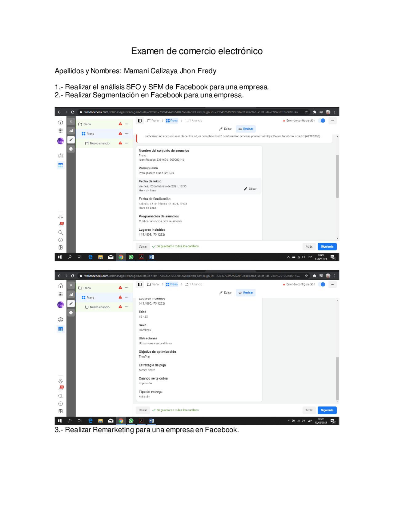 Examen comercio electronico - Docsity