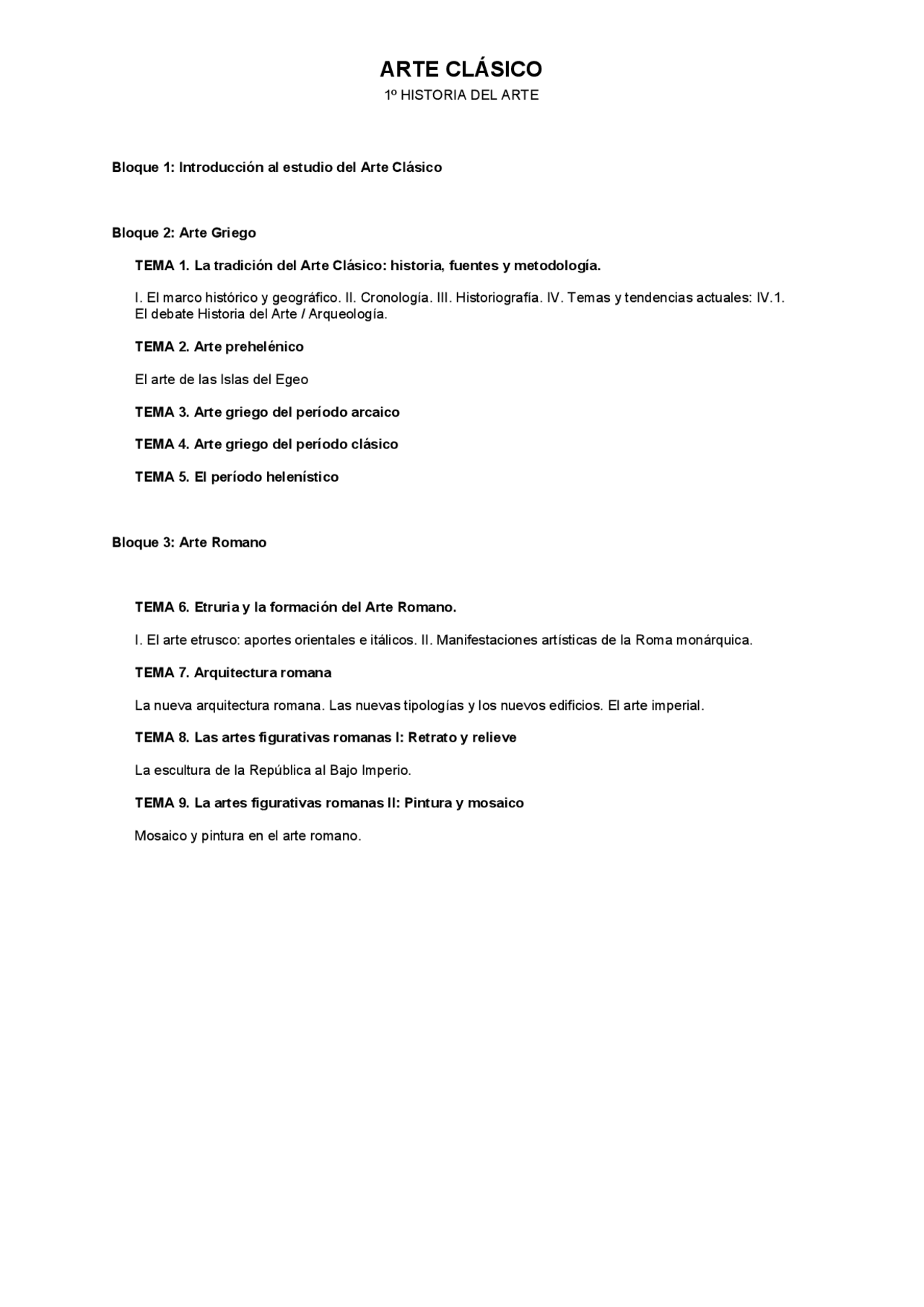 Arte Clásico - Apuntes arte griego y análisis de obras. | Apuntes de ...