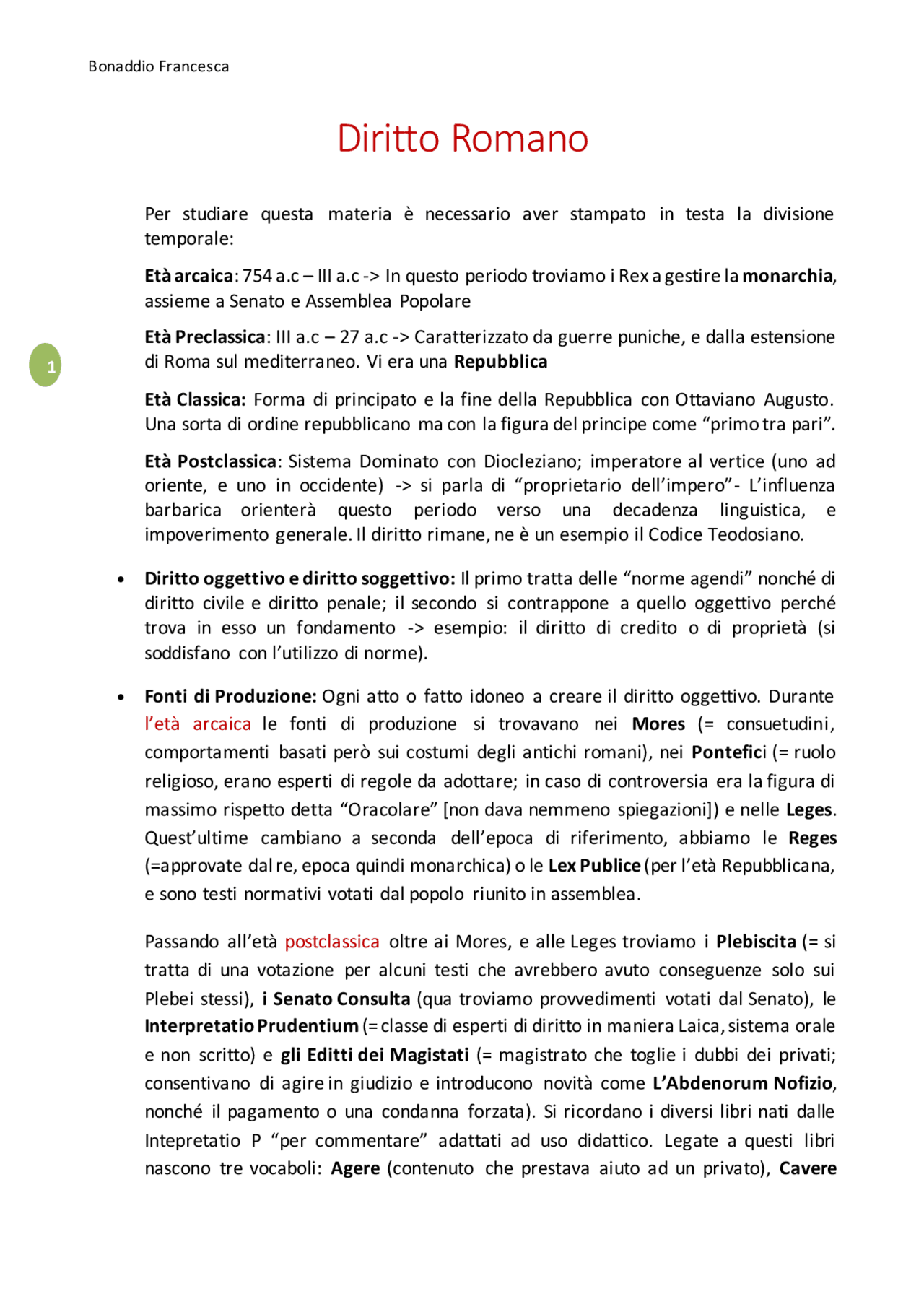 Diritto Romano, 2021-2022 dispensa chiara ed efficace - Unito. LUCIA ...