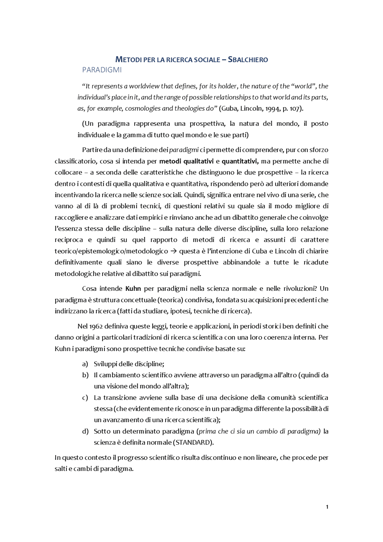 Metodi Per La Ricerca Sociale Unipd Docsity