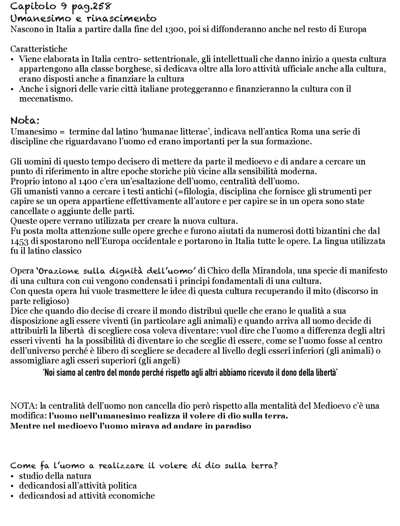 Umanesimo E Rinascimento Docsity