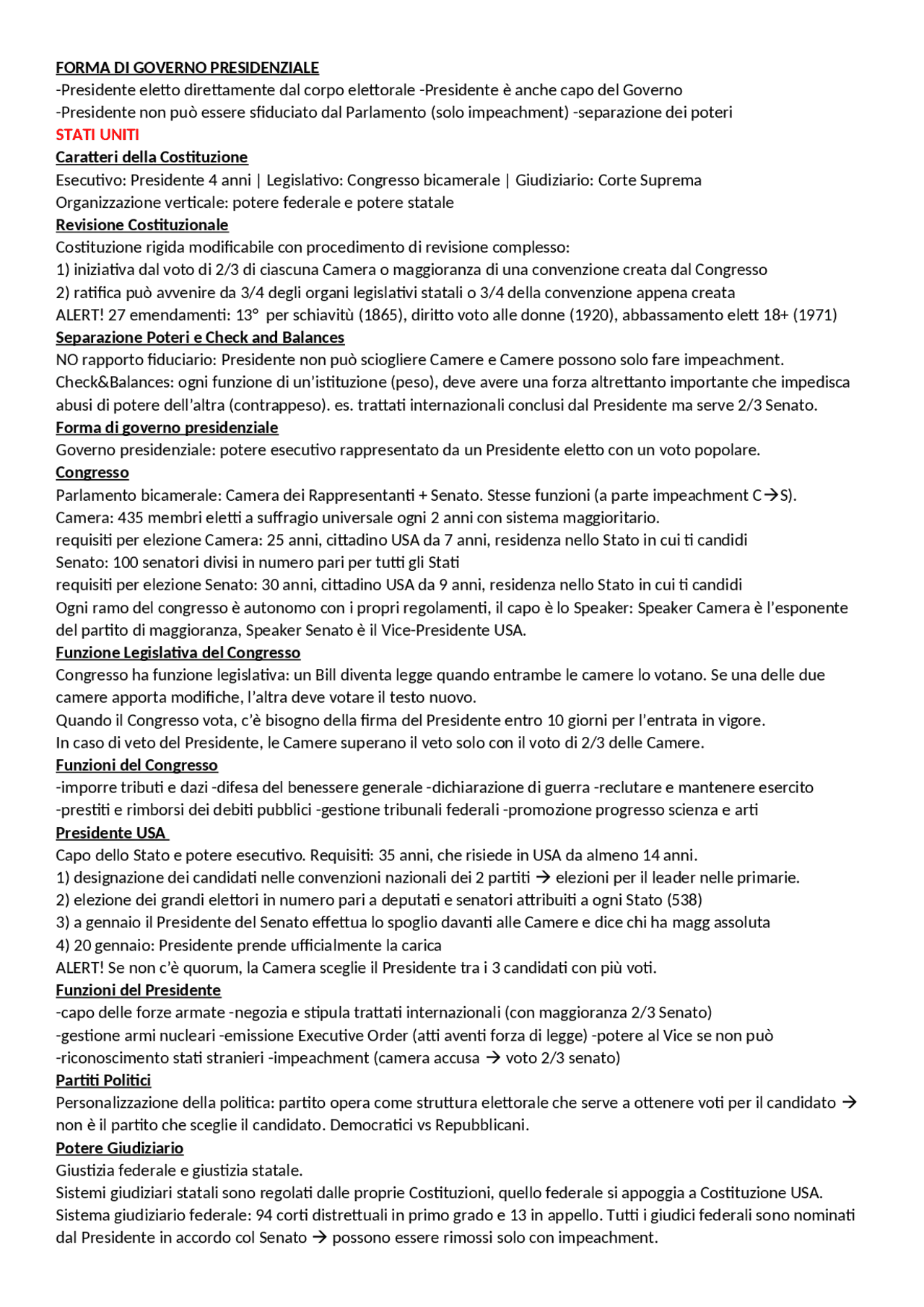 Costituzioni Comparate Docsity