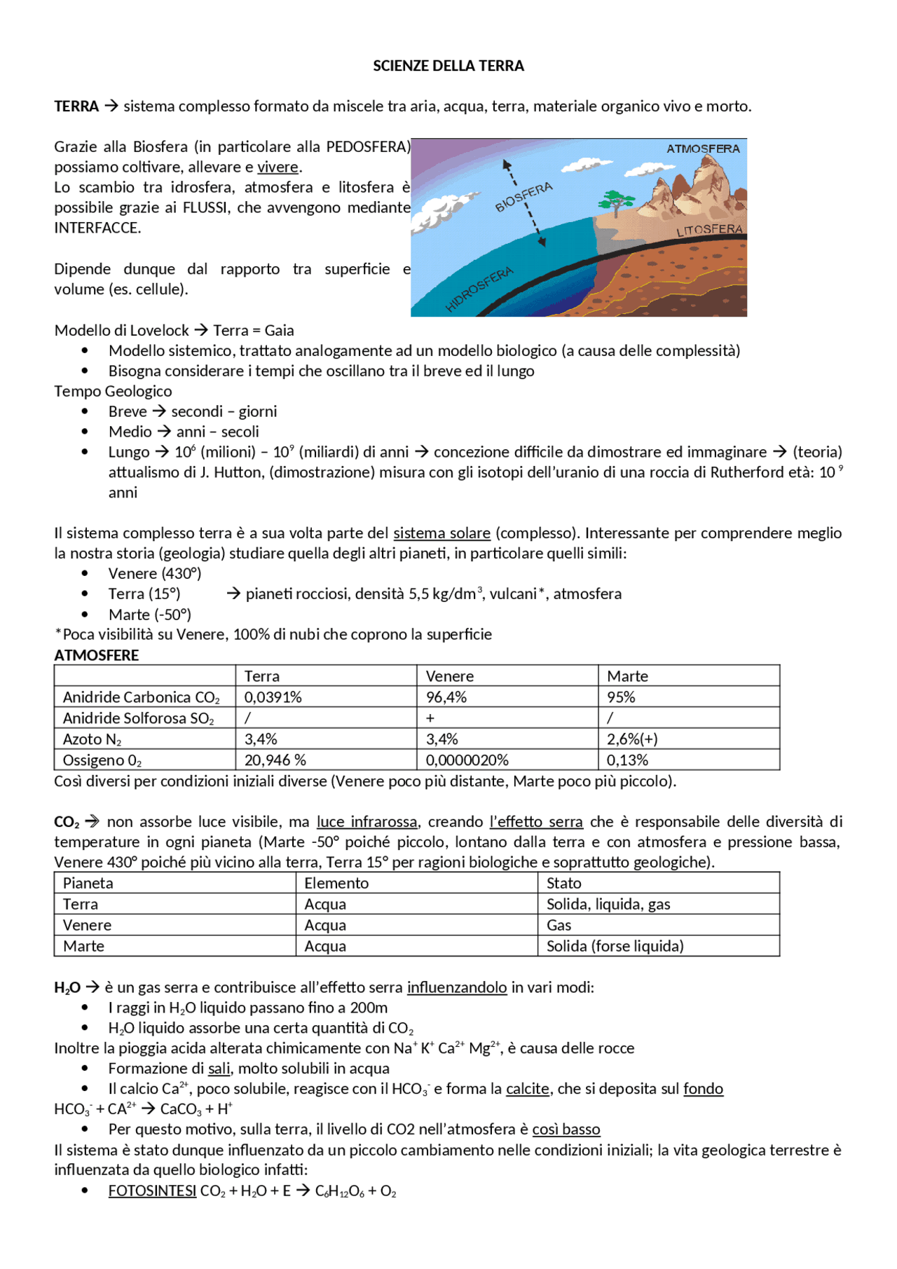 Scienze Della Terra Riassunto Docsity