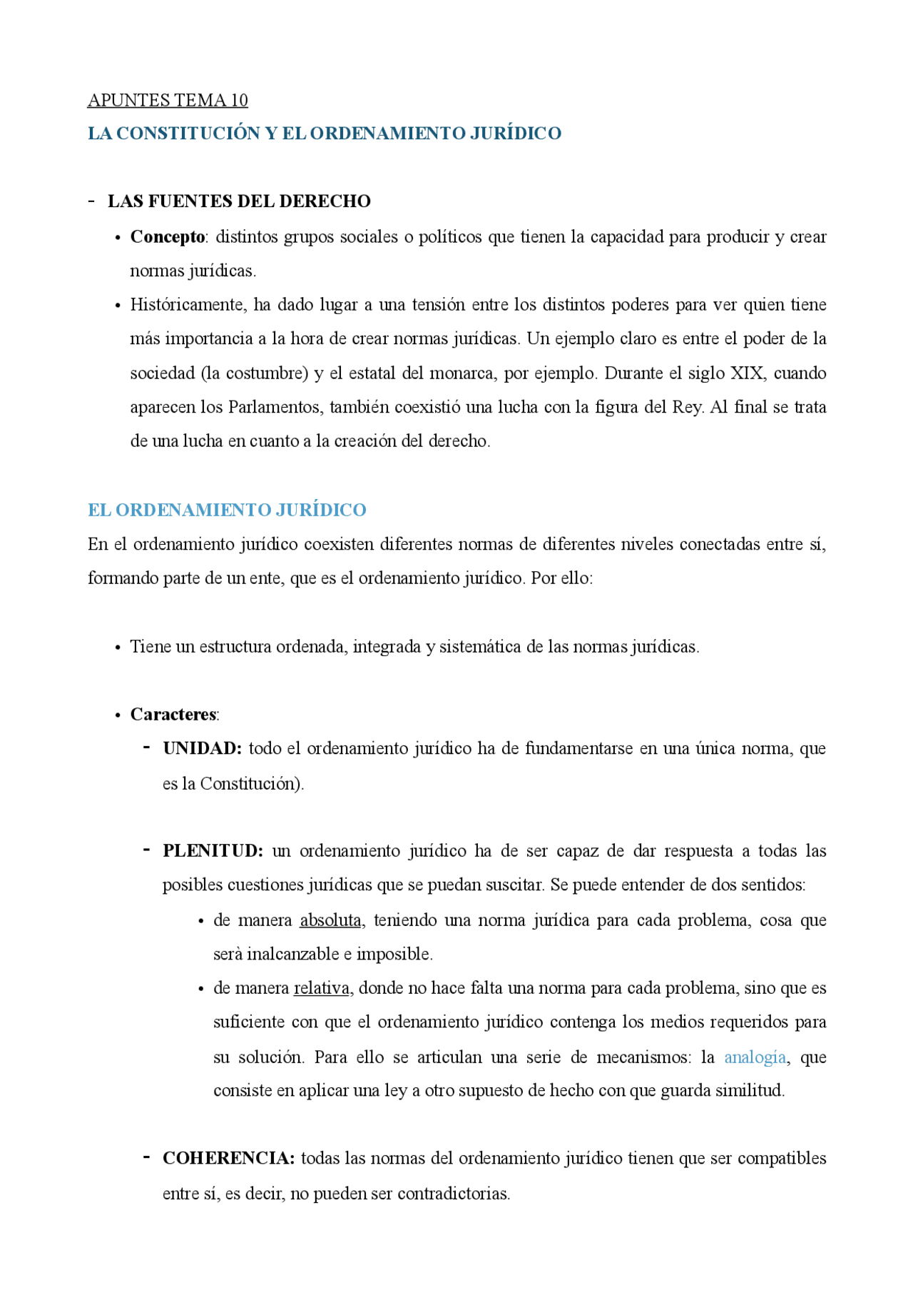 Apuntes Constitucional Primero Docsity