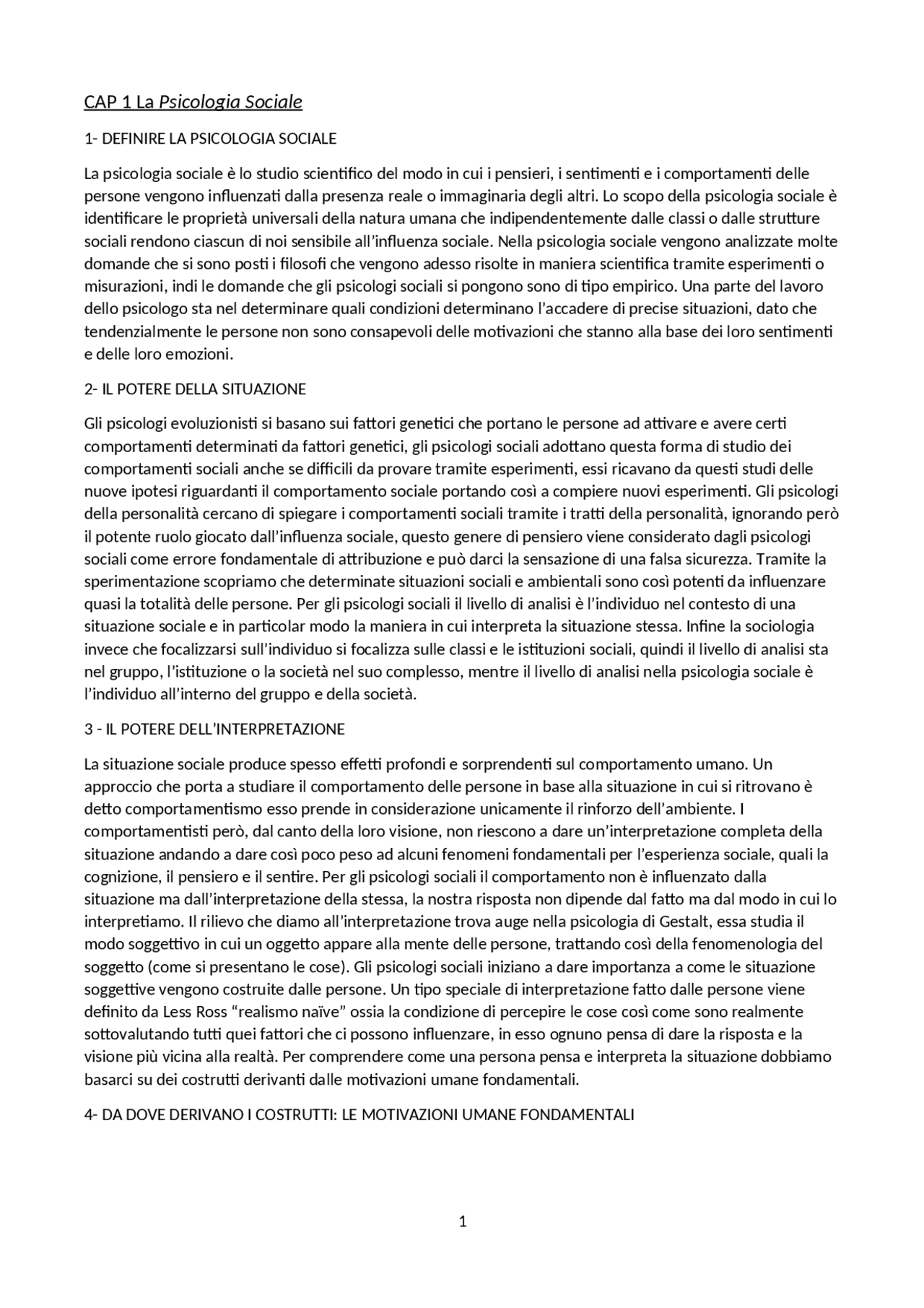 Riassunto Manuale Di Psicologia Sociale Aronson Docsity