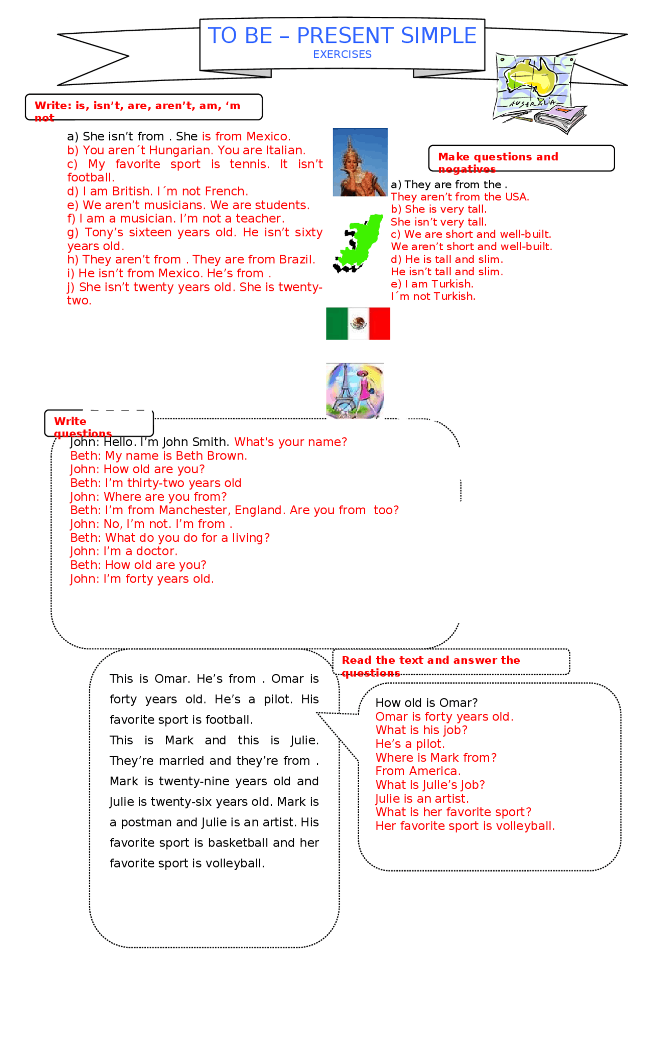 To be present simple - Docsity