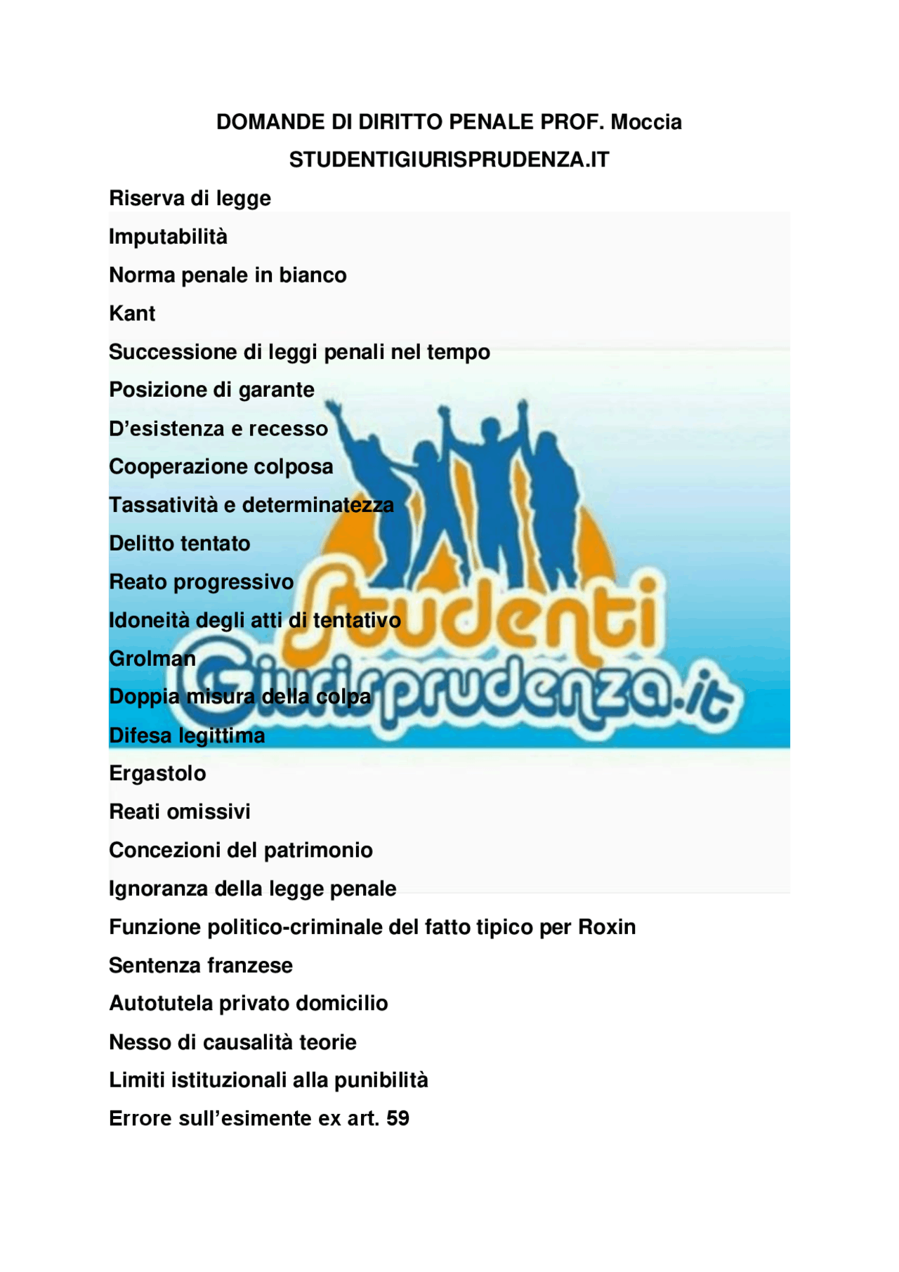 Domande Frequenti Docsity