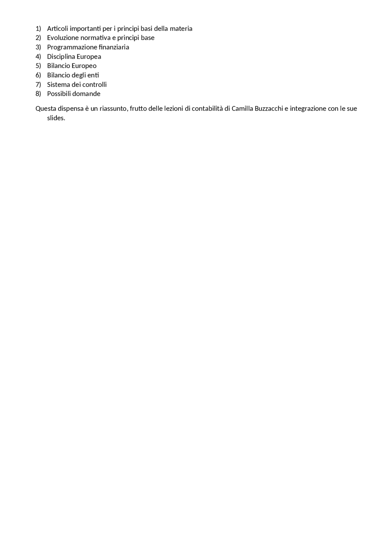 Riassunto Contabilità Enti Pubblici Docsity