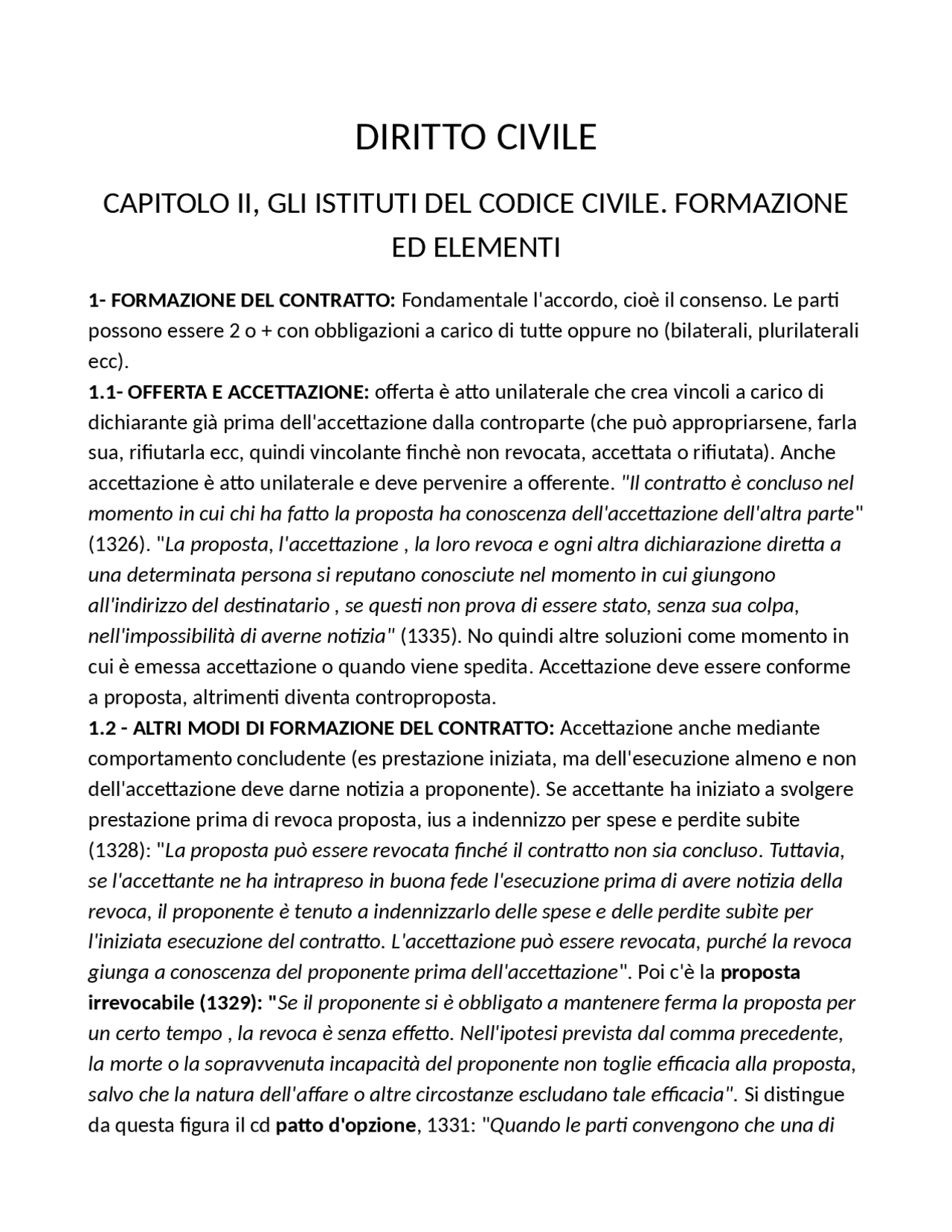 Diritto Civile I Prof Alpa Docsity