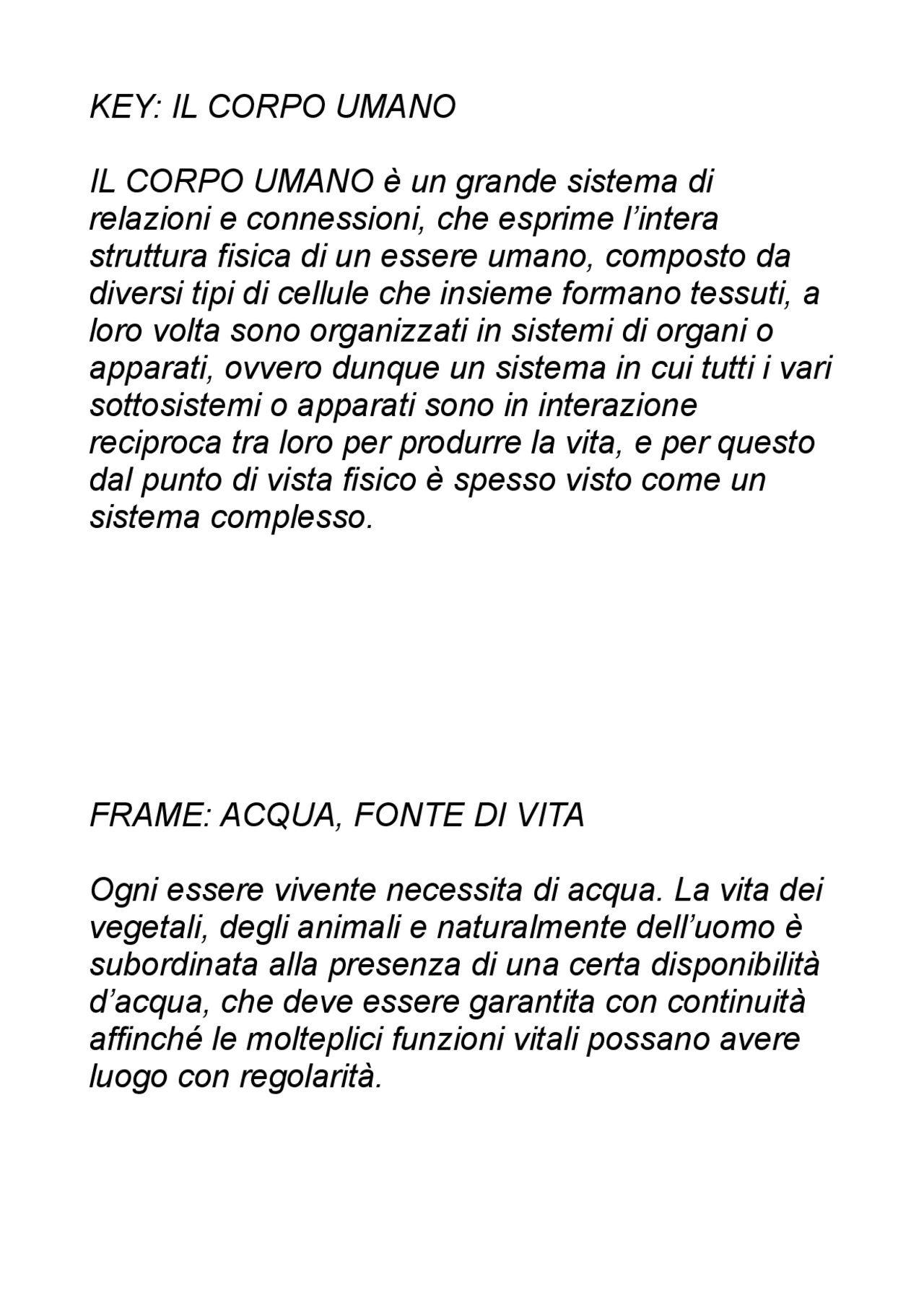 Progetto KEY FRAME FRAMING FRAMEWORK | Guide, Progetti e Ricerche di ...