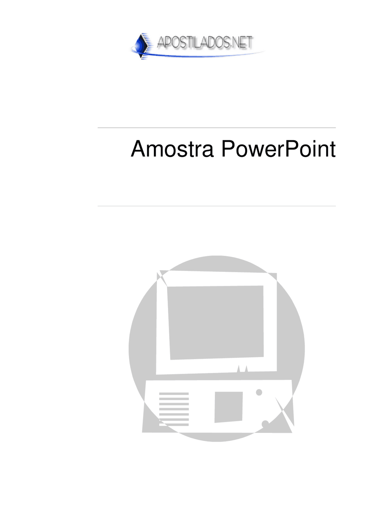Apostila De Power Point 2003 Docsity