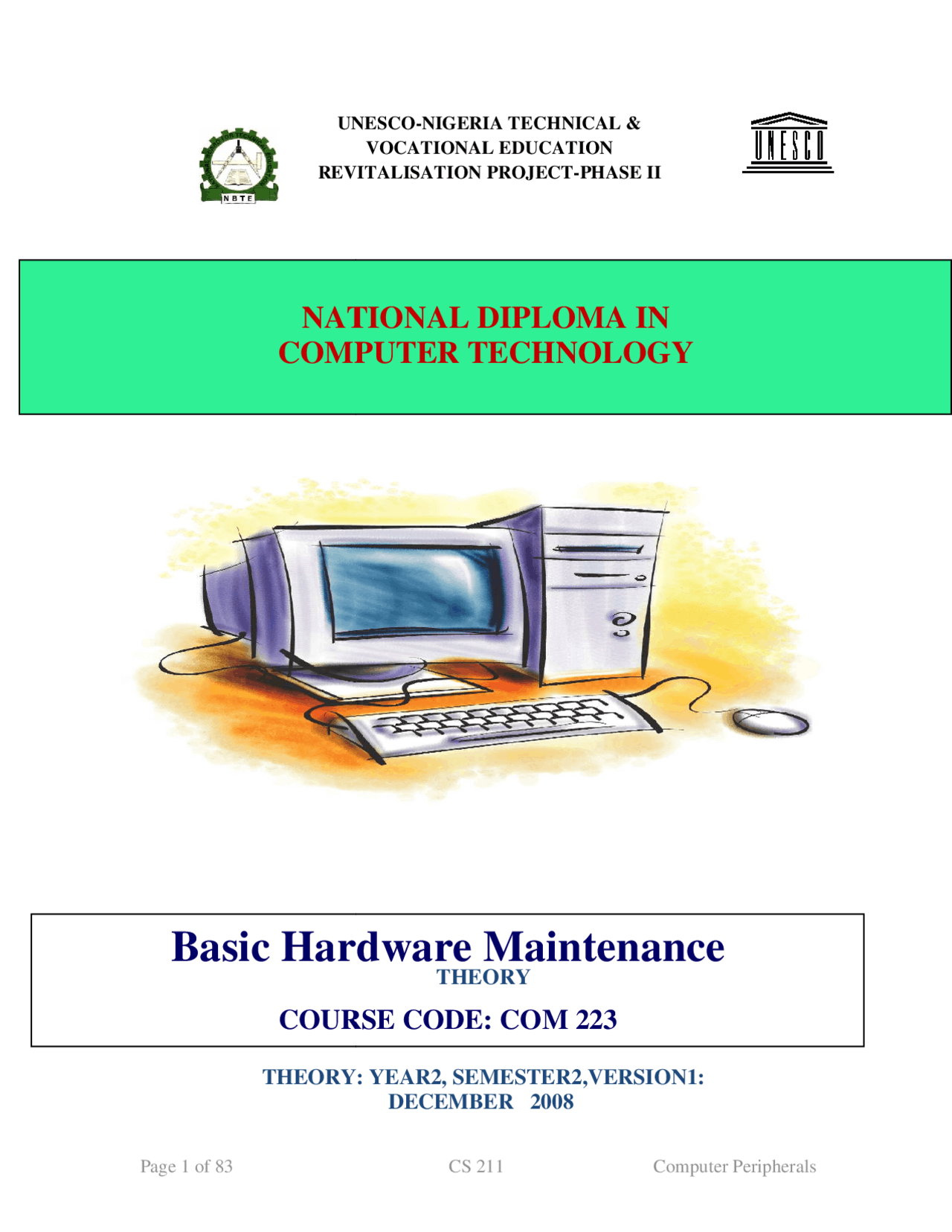 Hardware Maintenance Theory Docsity