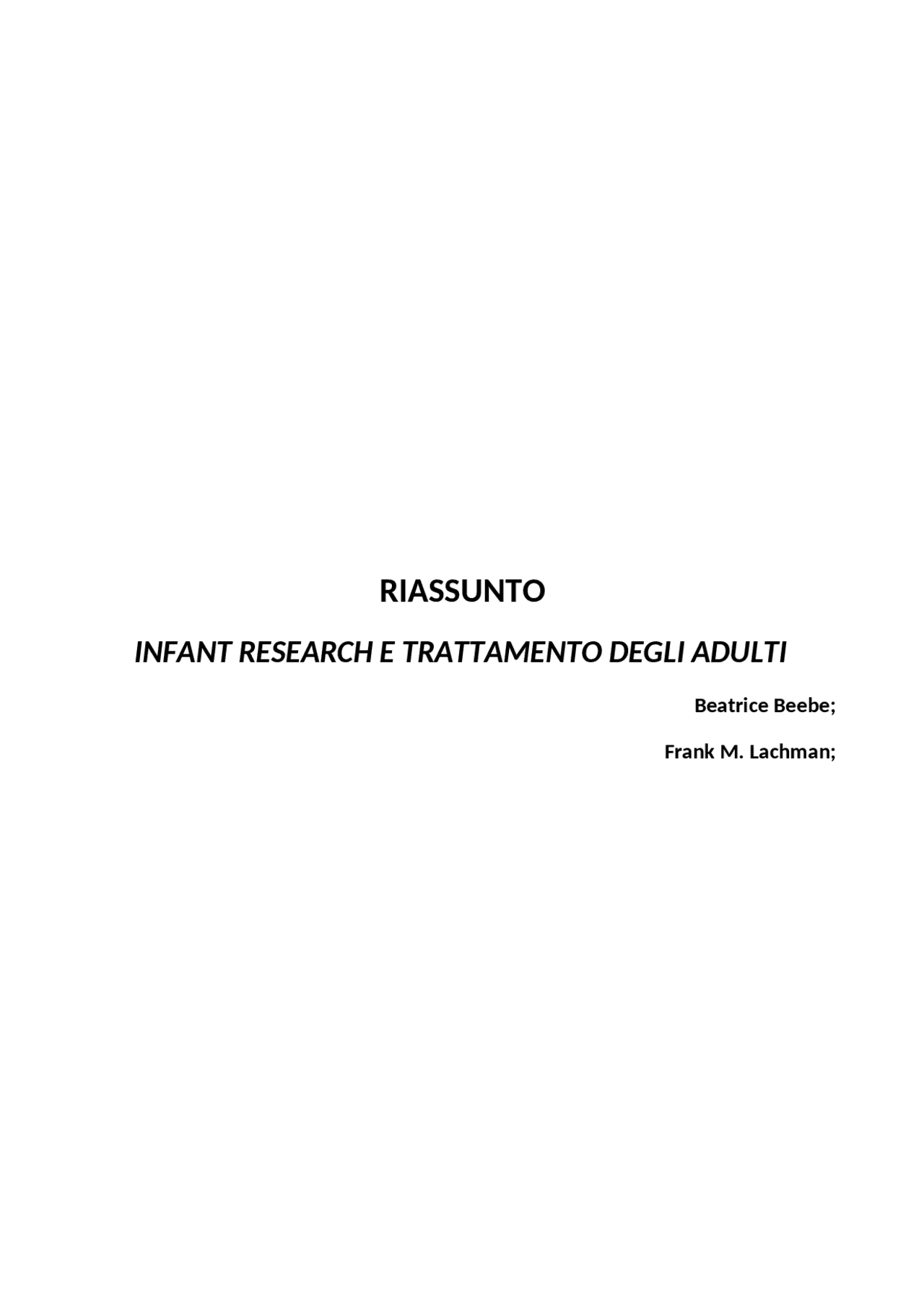 Modelli Psicodinamici Dello Sviluppo Appunti Di Psicologia Generale