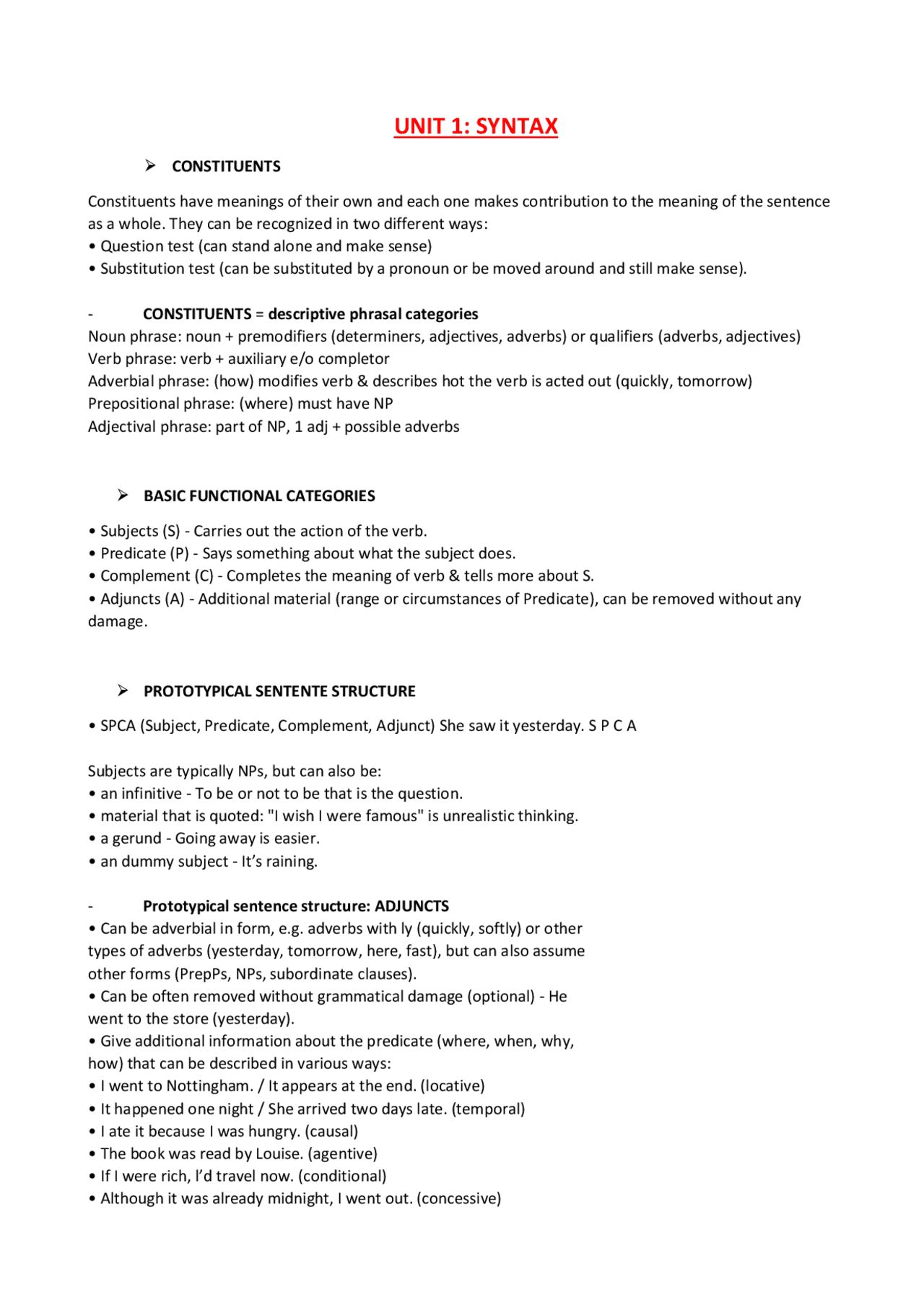 Riassunto Slides Lingua Inglese Ii Docsity