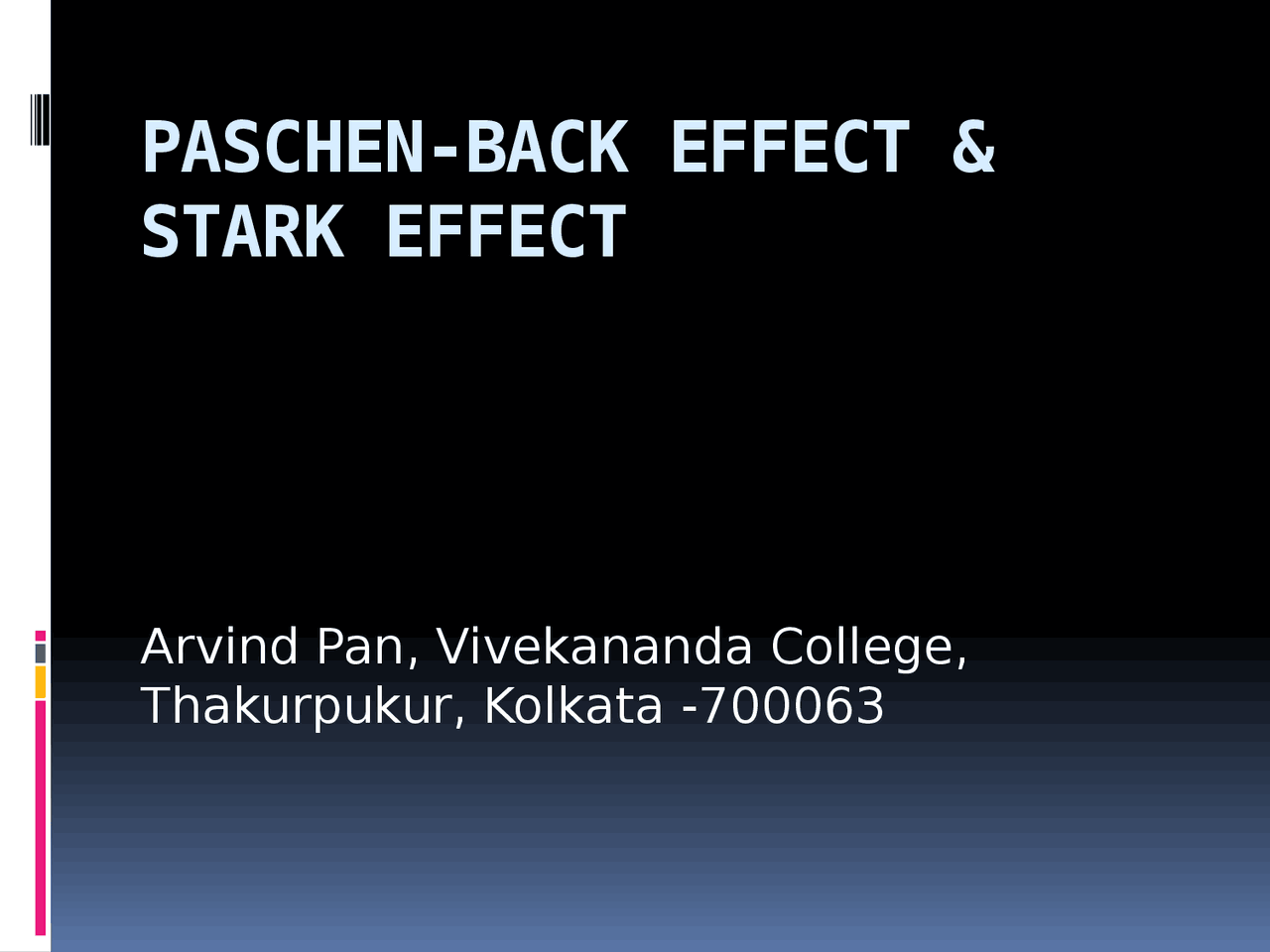 Paschen-Back Effect in Atomic Physics - Docsity