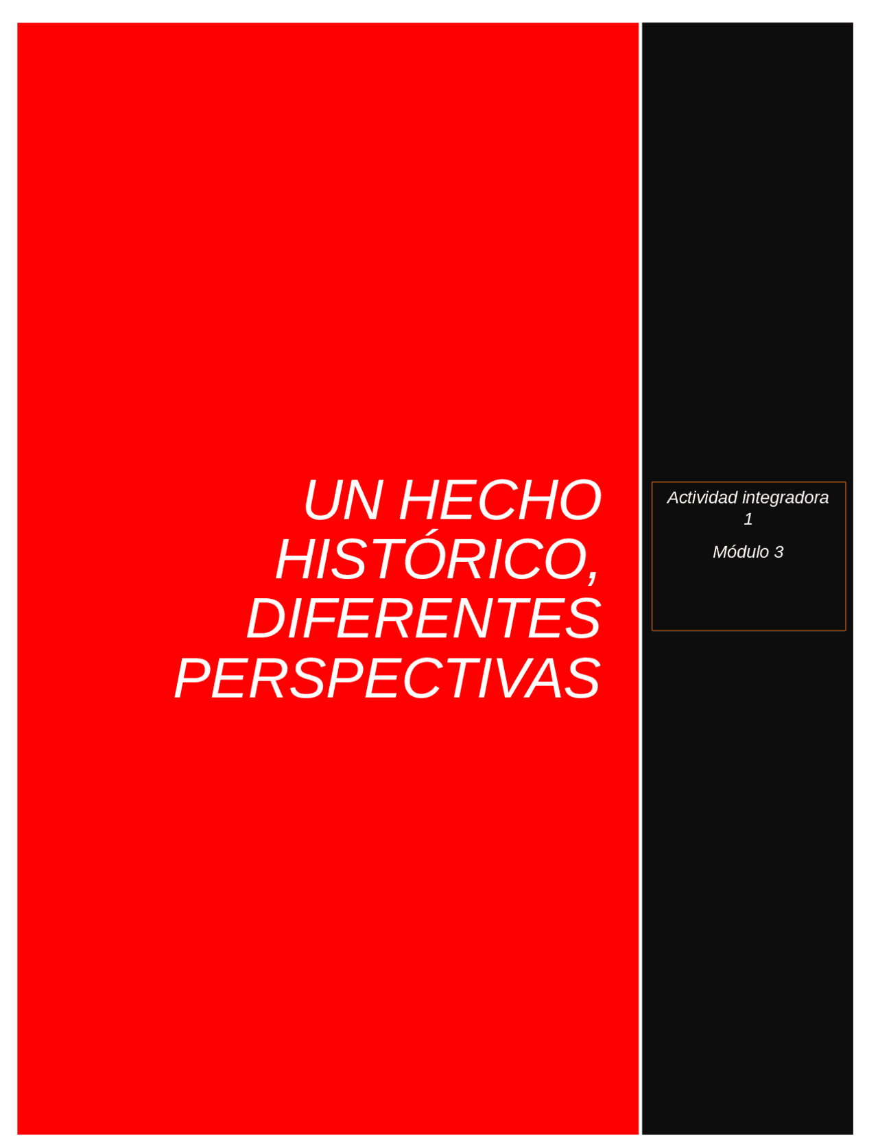 Actividad Integradora 1 Modulo 3 Apuntes De Historia Docsity
