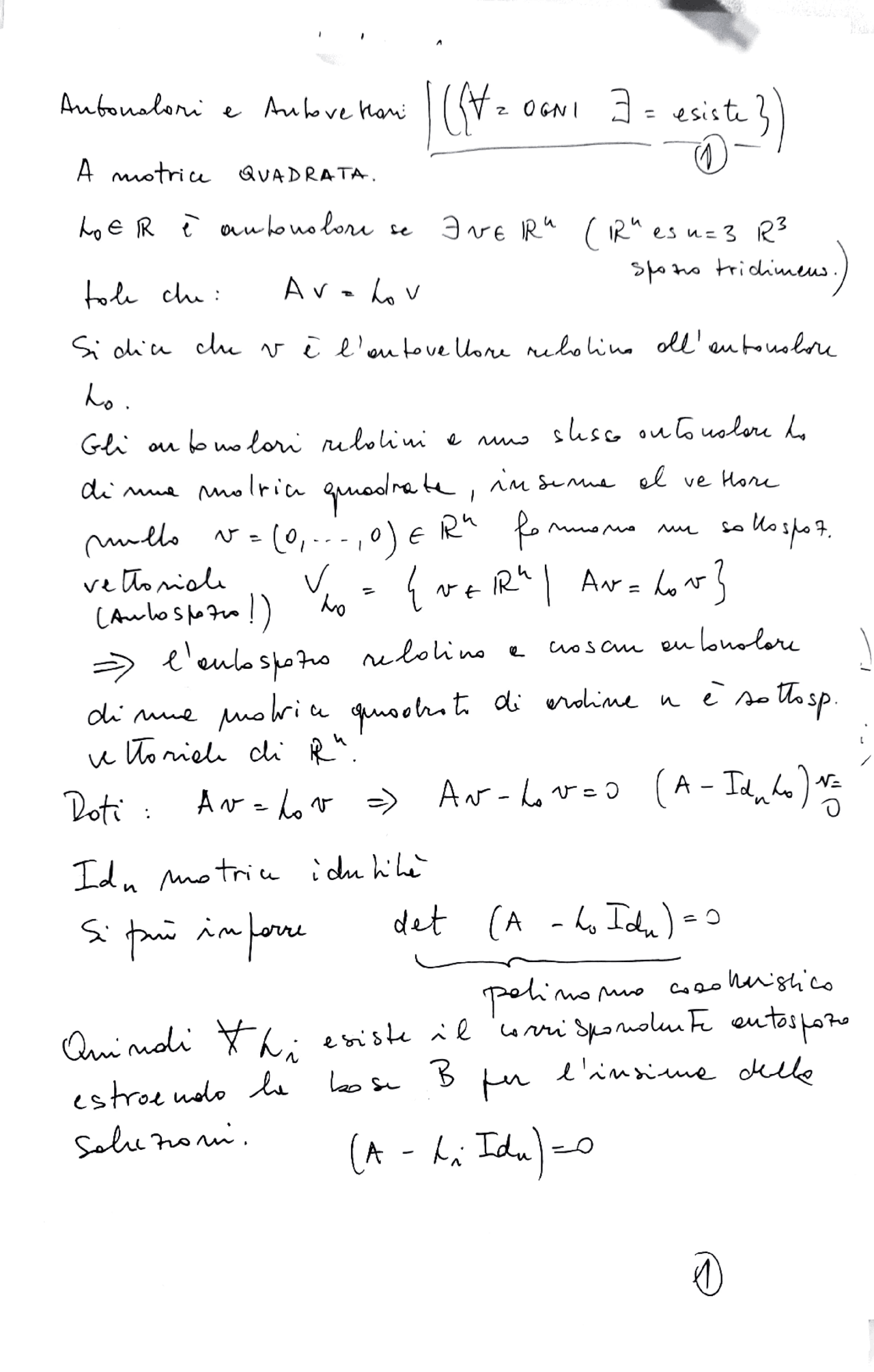 Discussioni e Appunti sulla PCA : Principal Component Analysis | Appunti di Statistica - Docsity