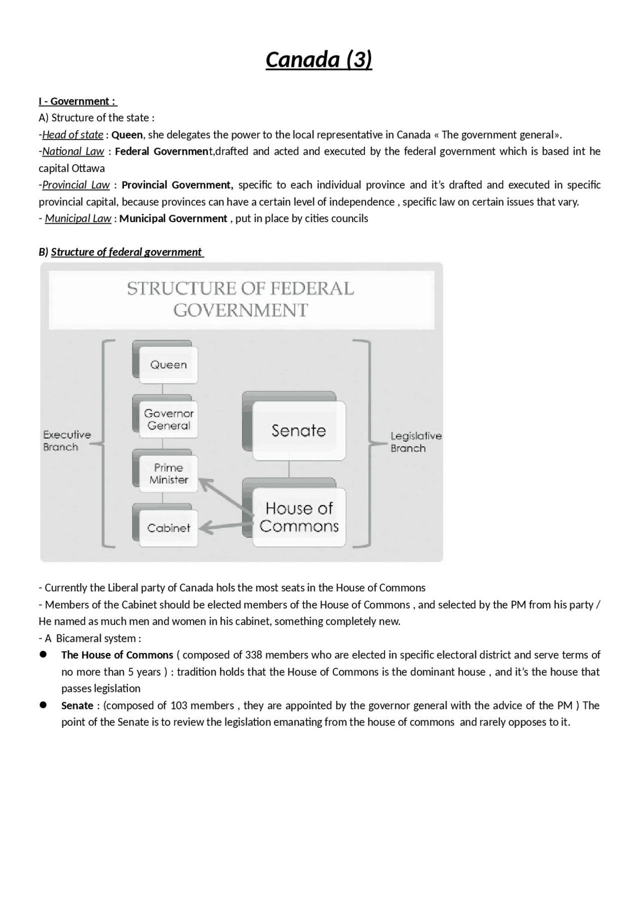 Canada : history , politics , culture - Docsity