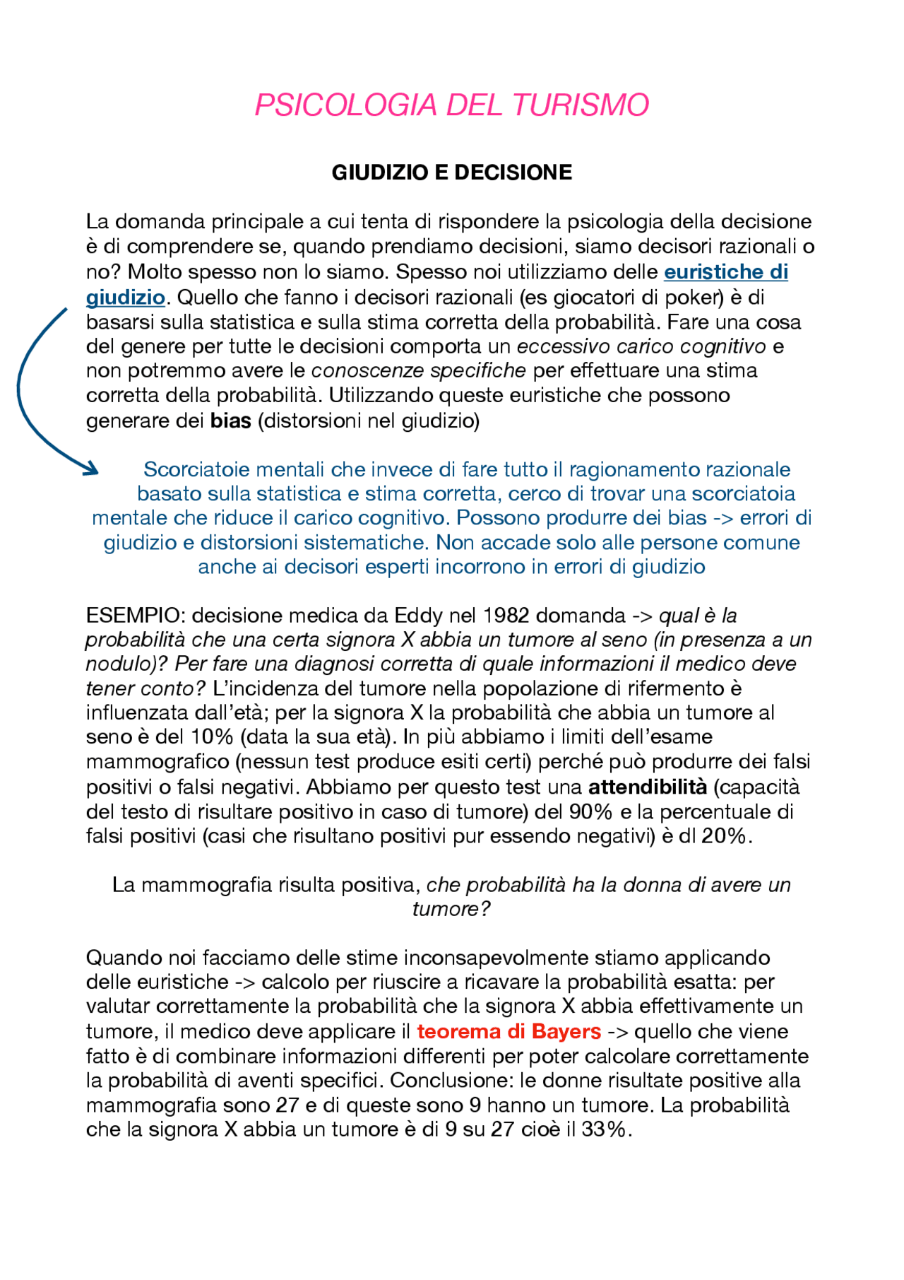 Psicologia Cognitiva Docsity